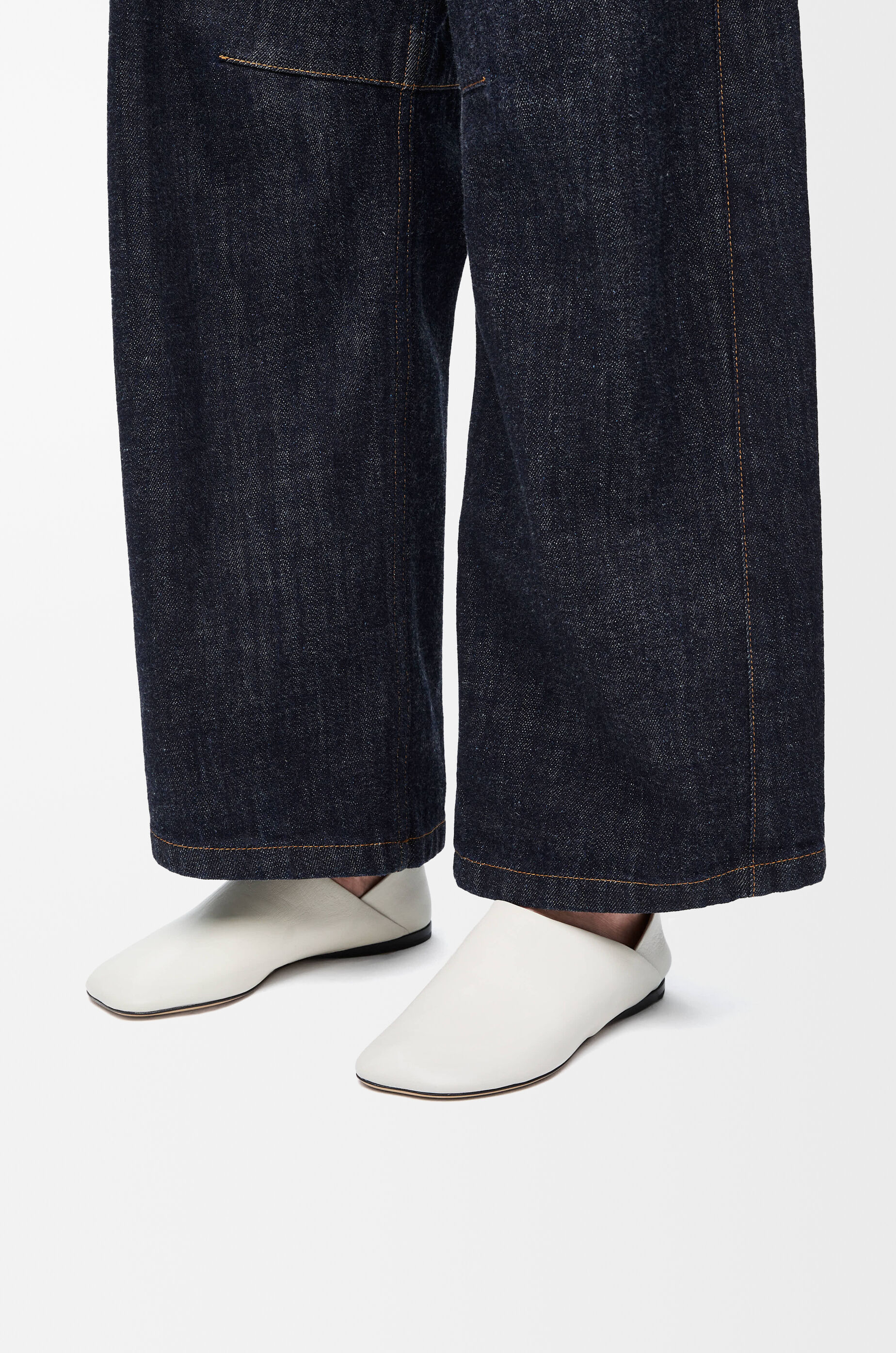 Toy slipper in goatskin White - LOEWE