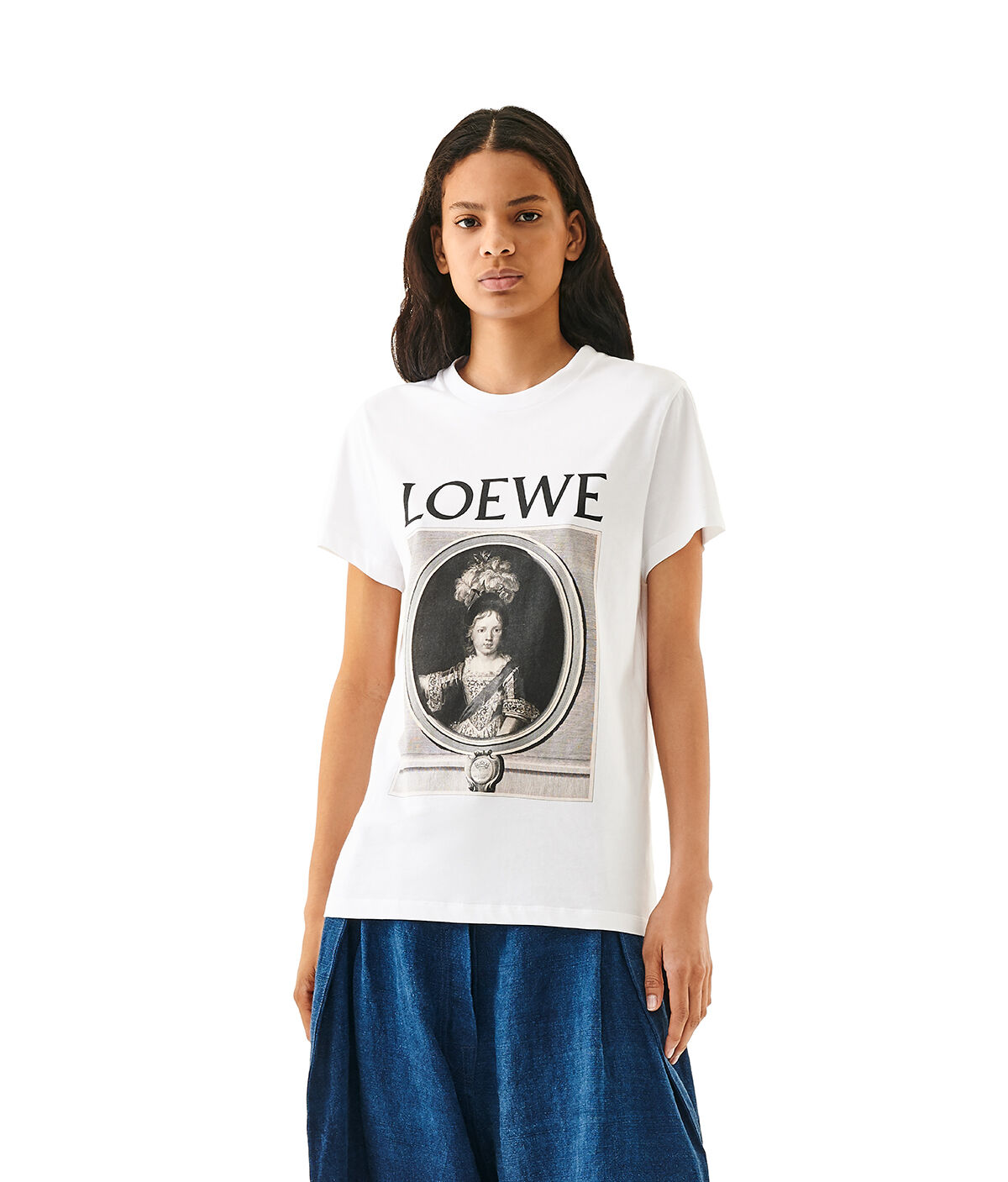 T-Shirt Loewe Portrait White/Brown - LOEWE