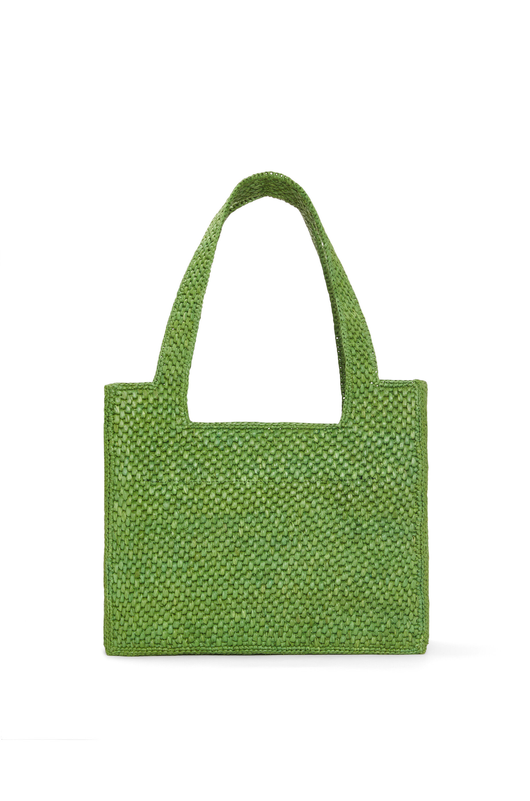 Leaf LOEWE Font Tote in raffia Green - LOEWE