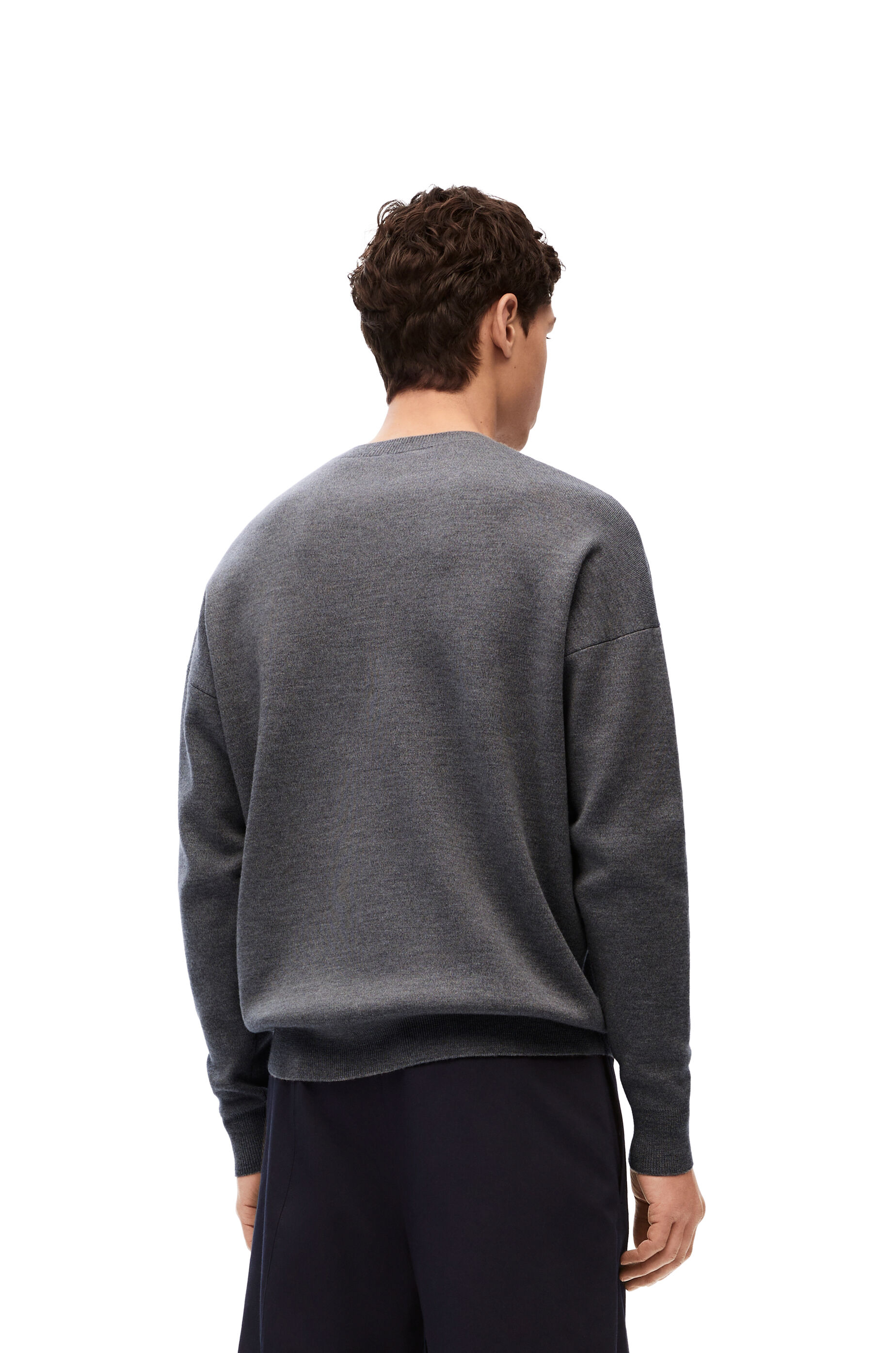 Sweater in wool Grey - LOEWE