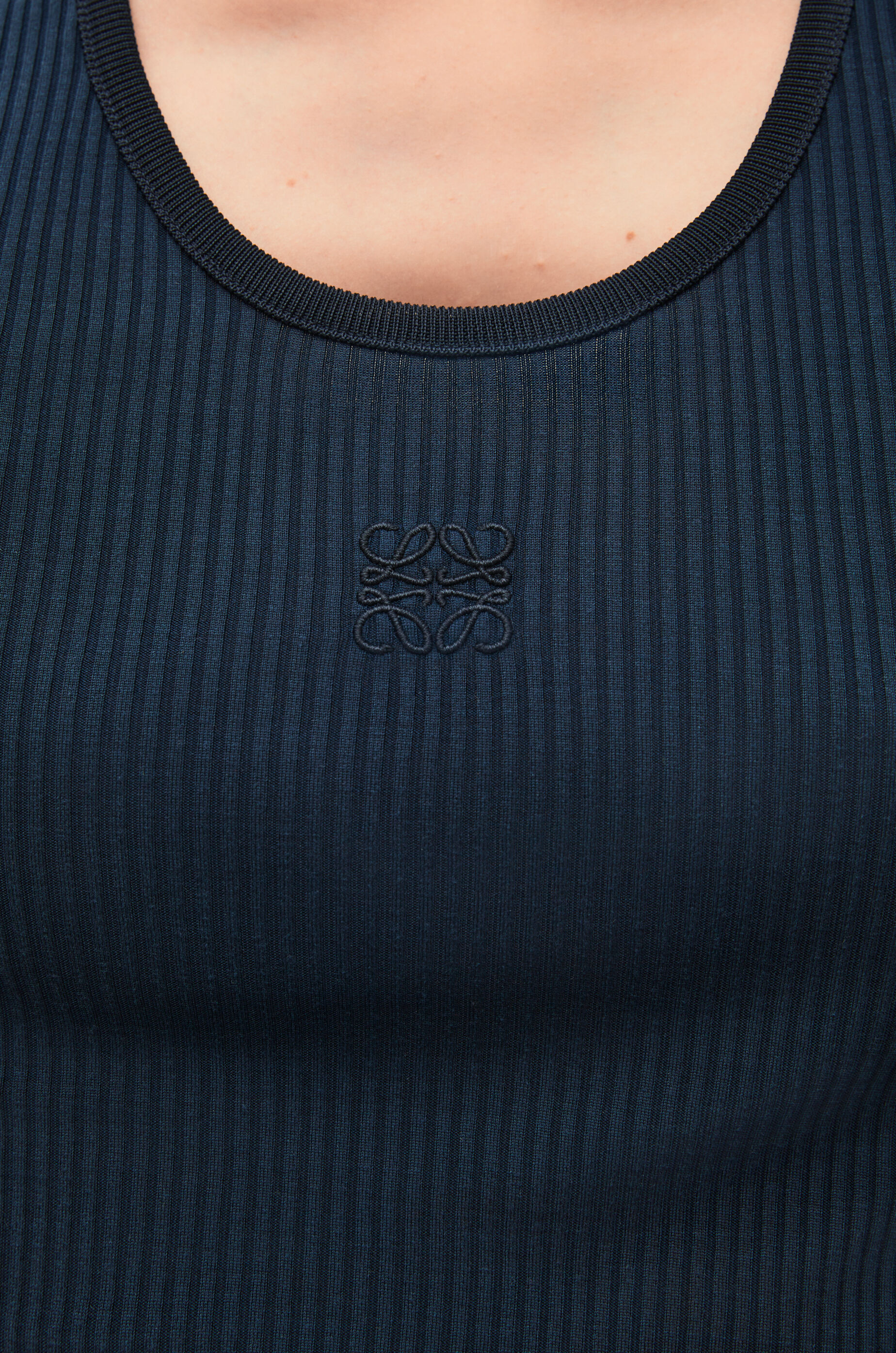 Tank top in silk Deep Marine - LOEWE