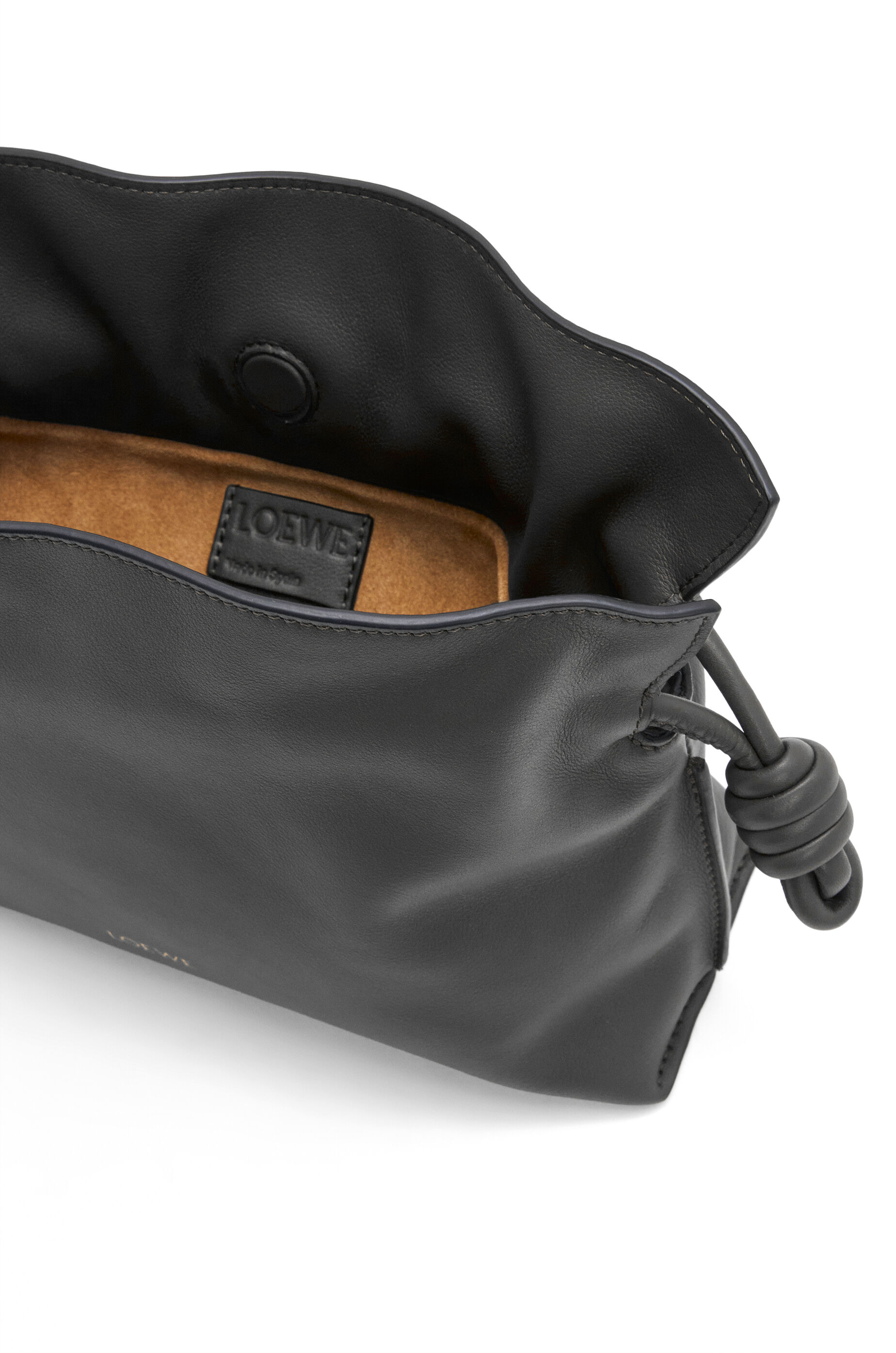 Mini Flamenco clutch in nappa calfskin Black - LOEWE