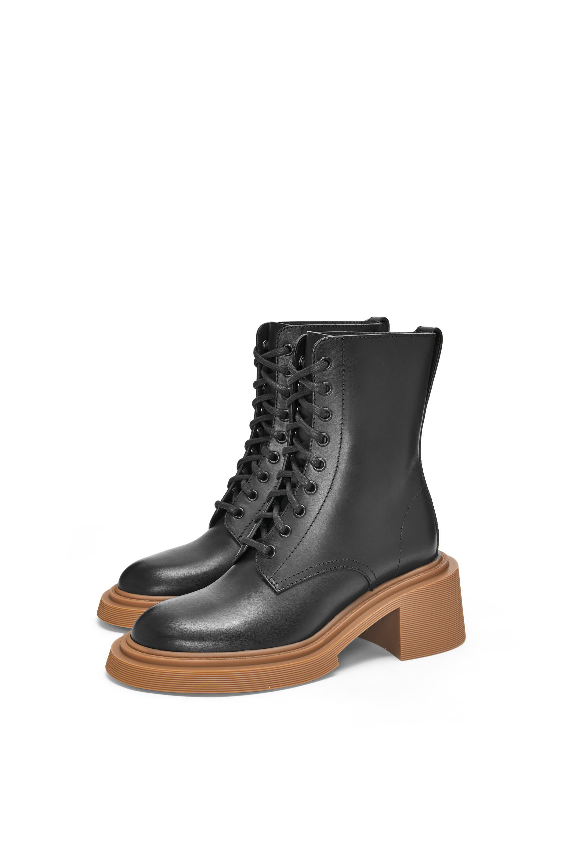Combat boot in calfskin Black - LOEWE
