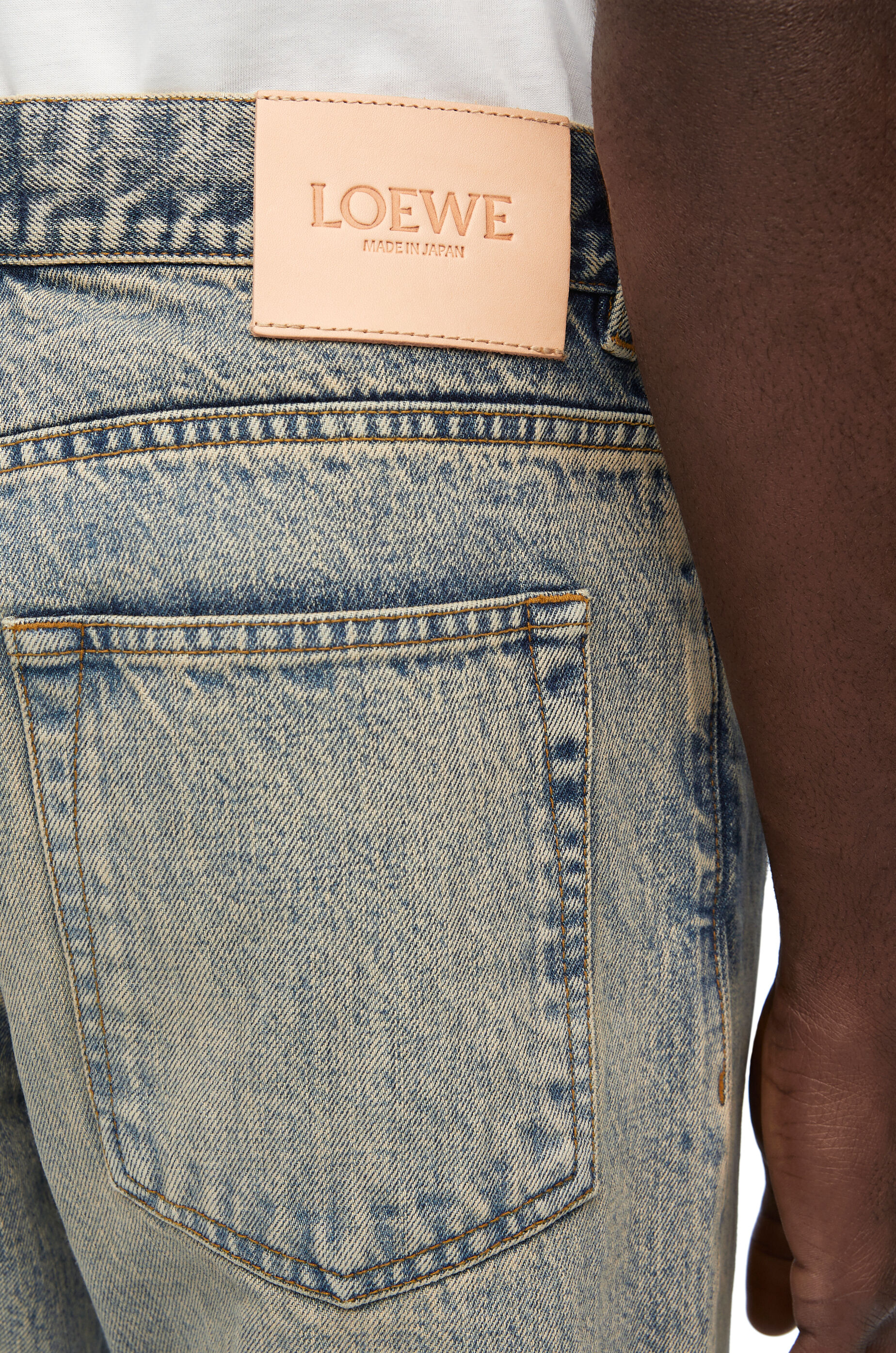 Straight leg jeans in denim Tea Wash - LOEWE