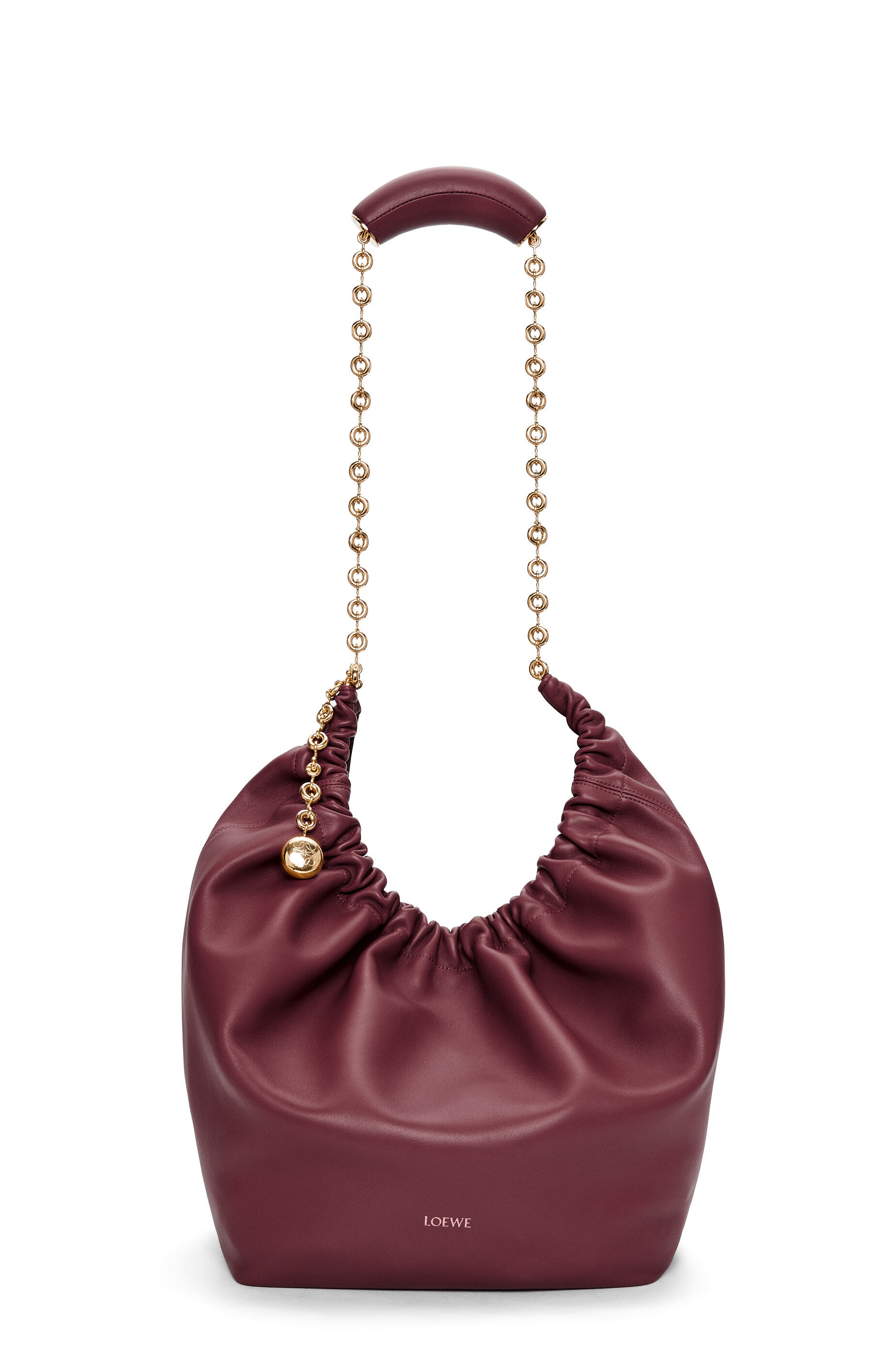 Medium Squeeze bag in nappa lambskin Burgundy - LOEWE