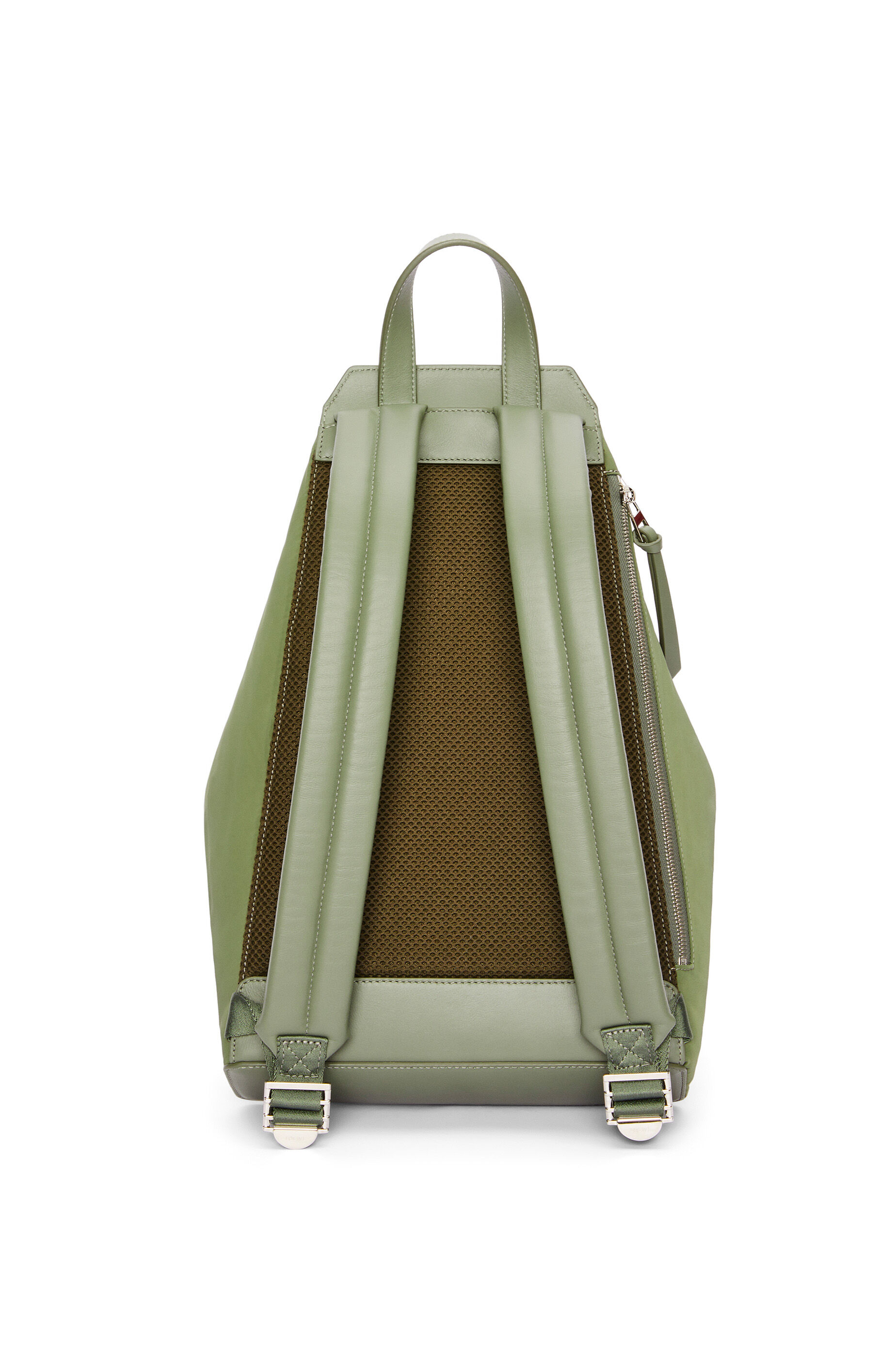 Small Convertible backpack in nylon and calfskin Khaki Green - LOEWE