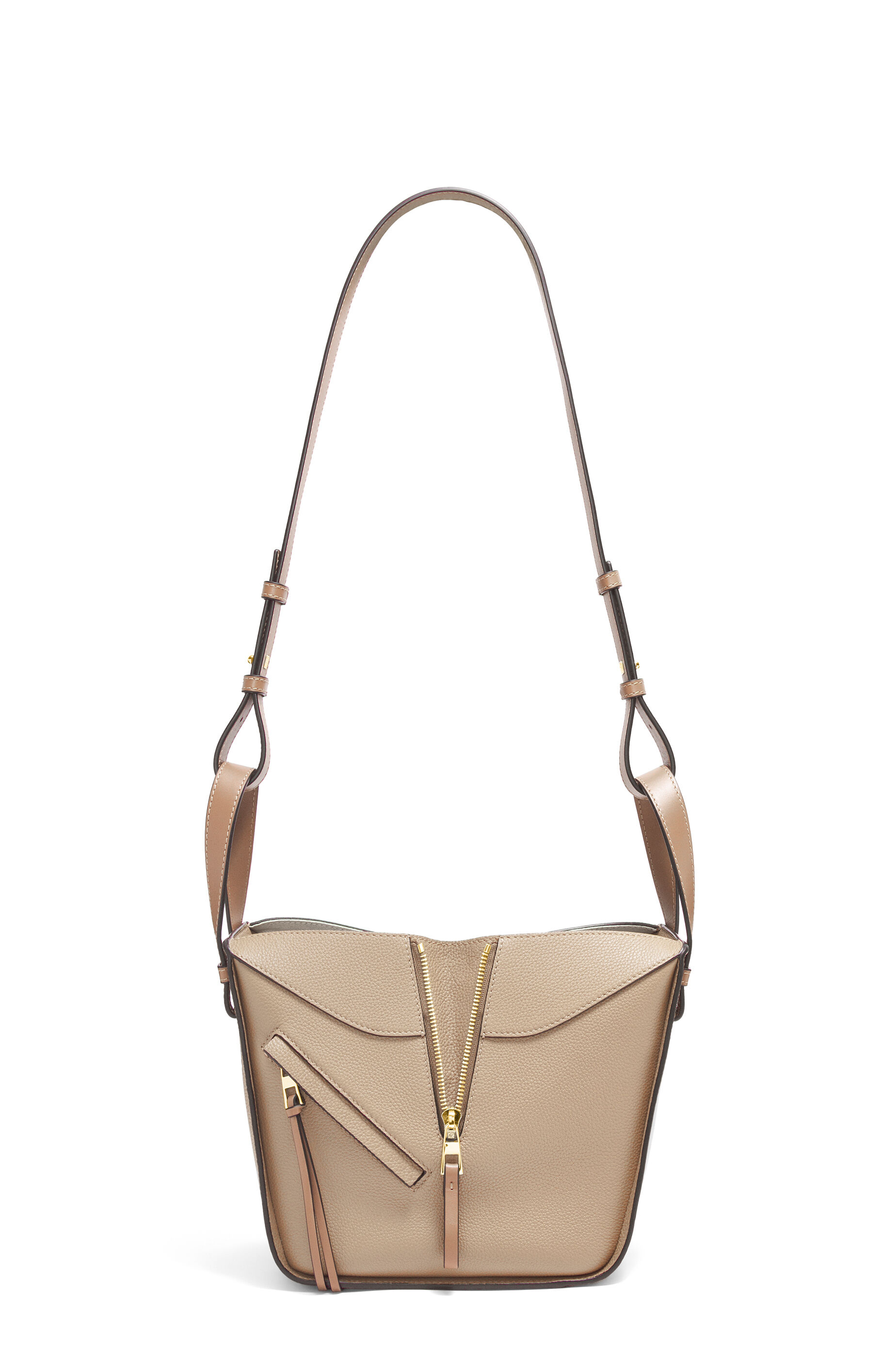 Compact Hammock bag in soft grained calfskin Sand - LOEWE