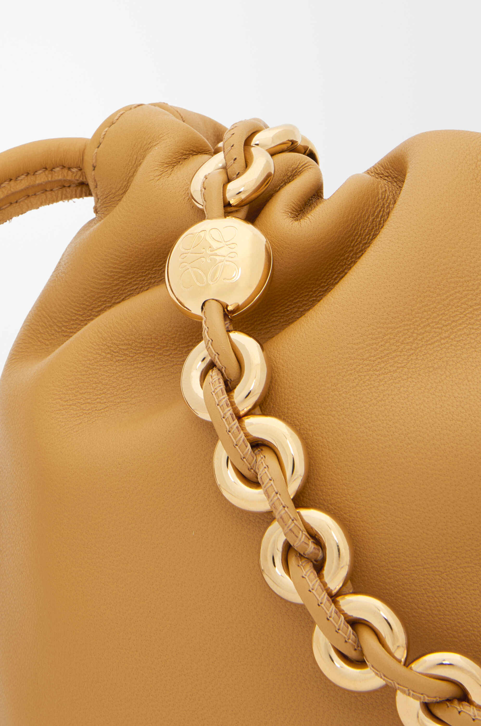 Mini Flamenco Purse bag in mellow nappa lambskin Sahara - LOEWE