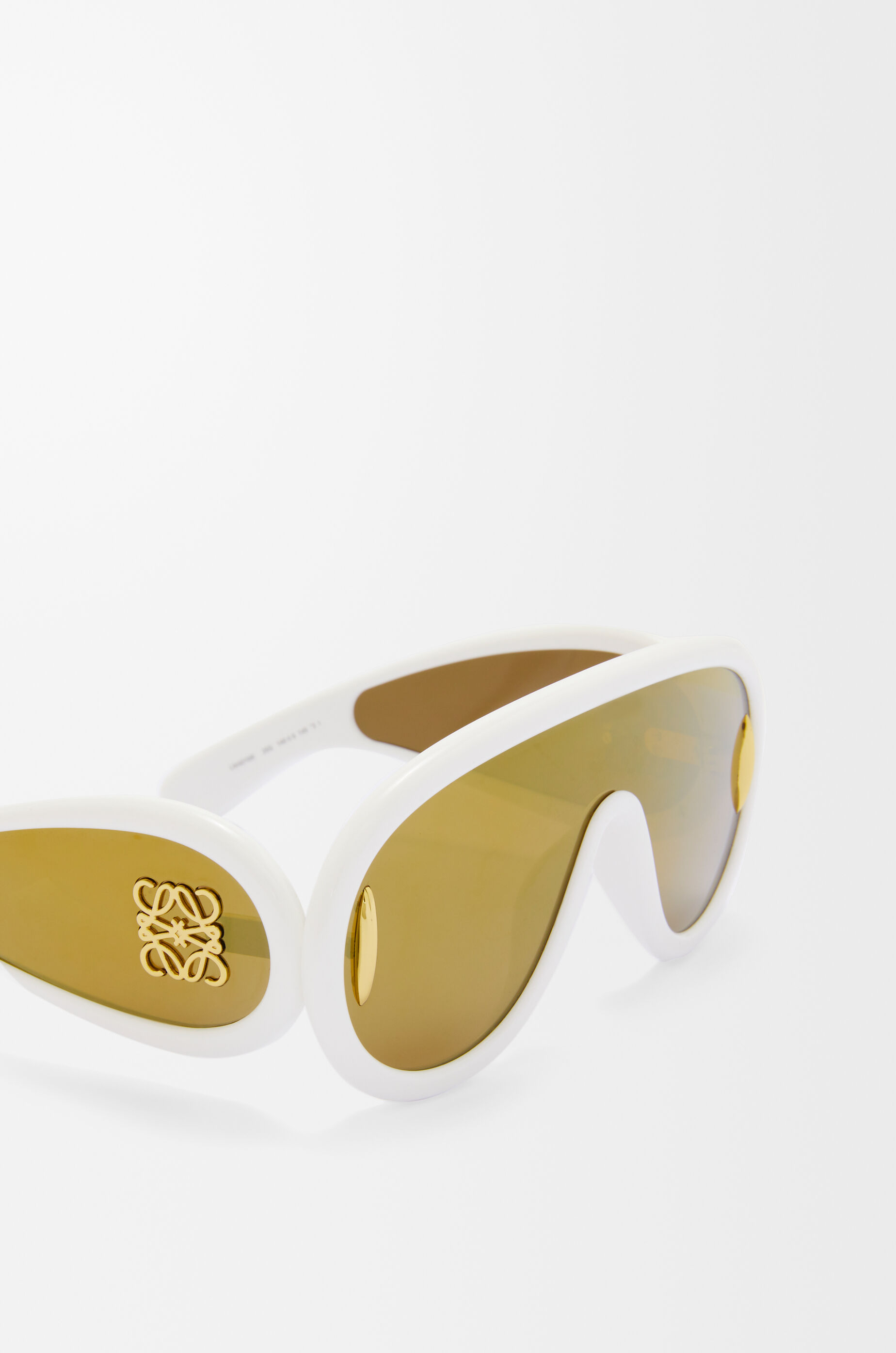 Wave mask sunglasses Ivory - LOEWE