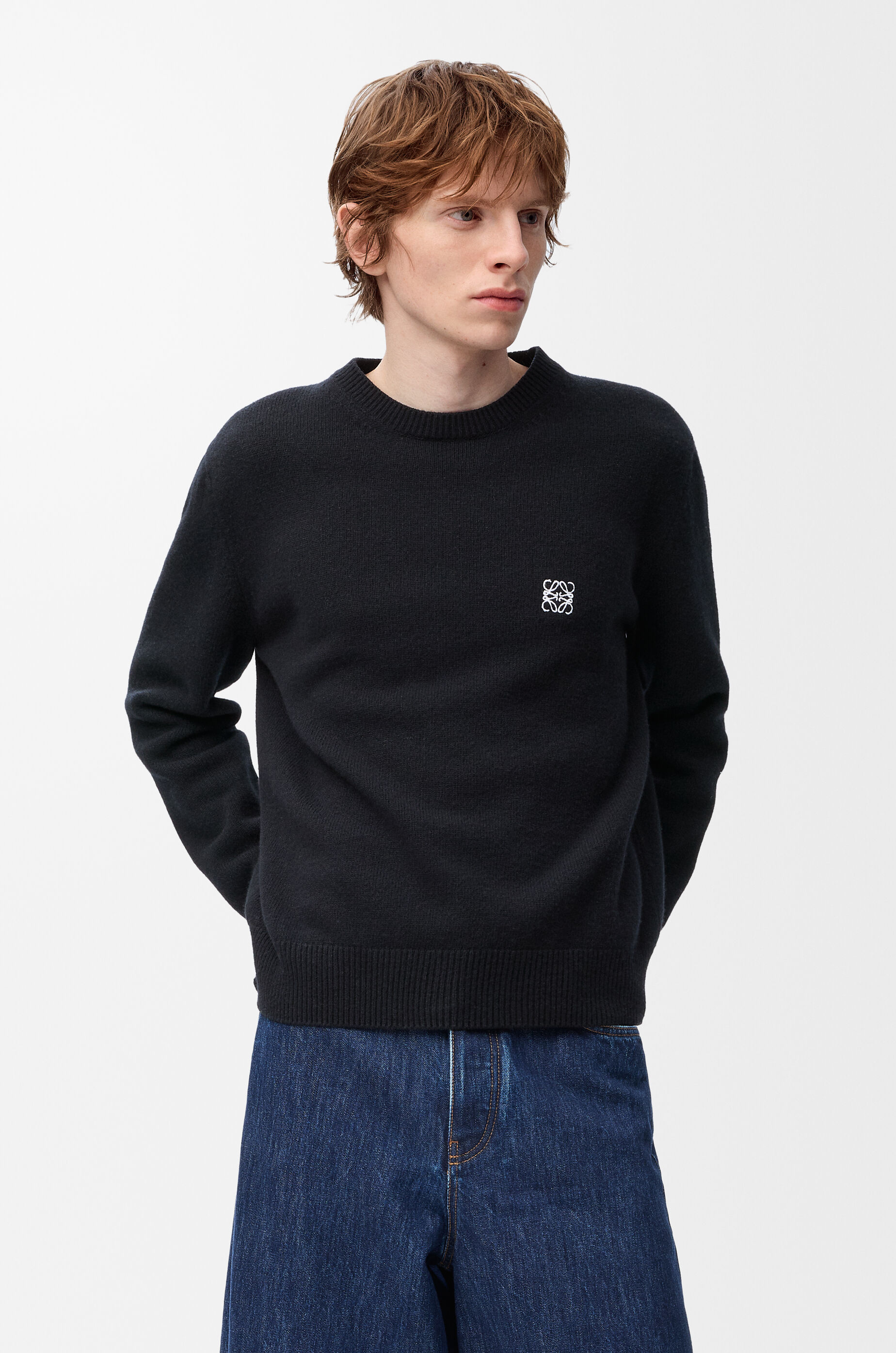 Sweater in wool Black - LOEWE