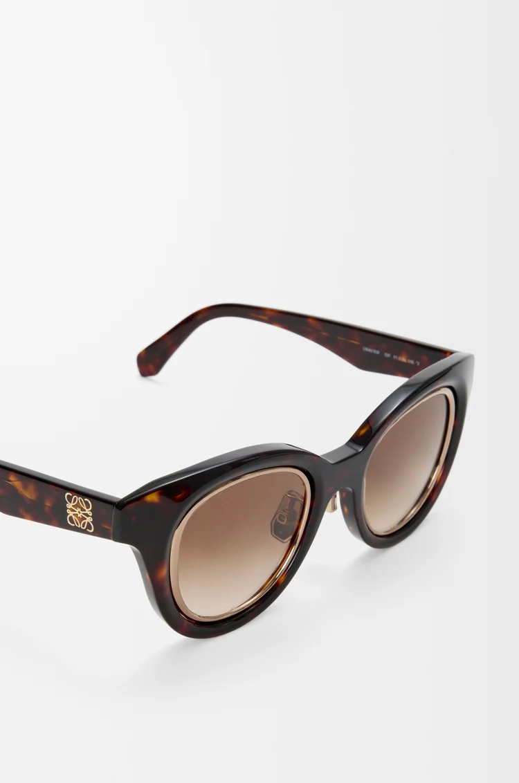 ミニ アナグラム バタフライ サングラス ブラウン - LOEWE Japan official website