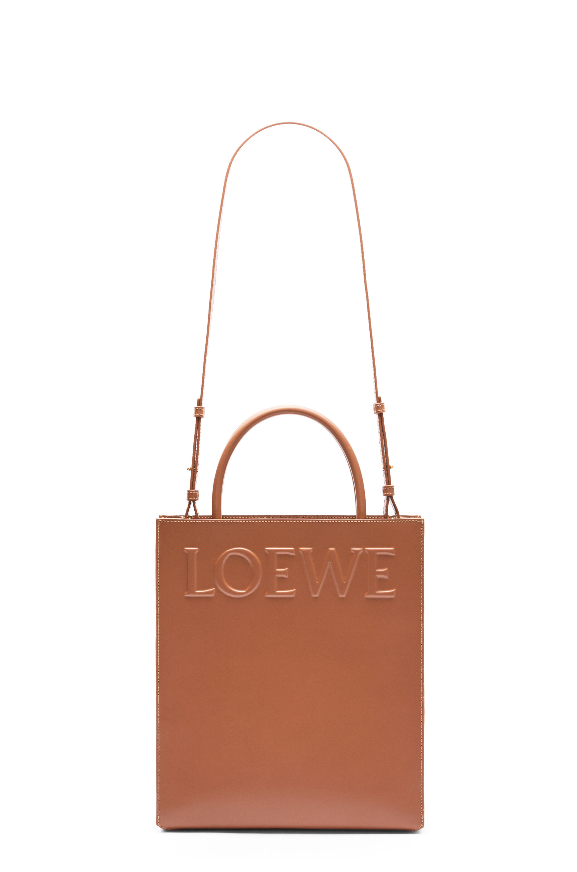 LOEWE Standard A4 Tote in sleek calfskin Tan - LOEWE