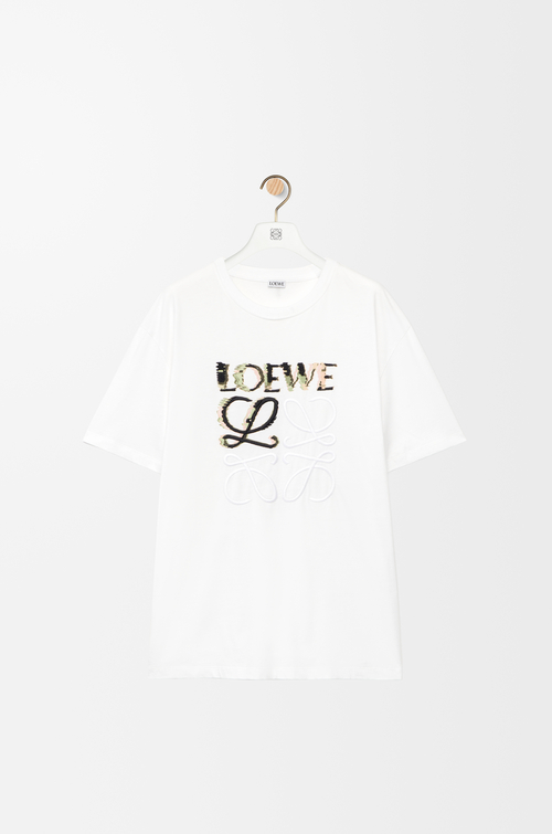 Relaxed fit T-shirt in cotton White/Multicolor - LOEWE