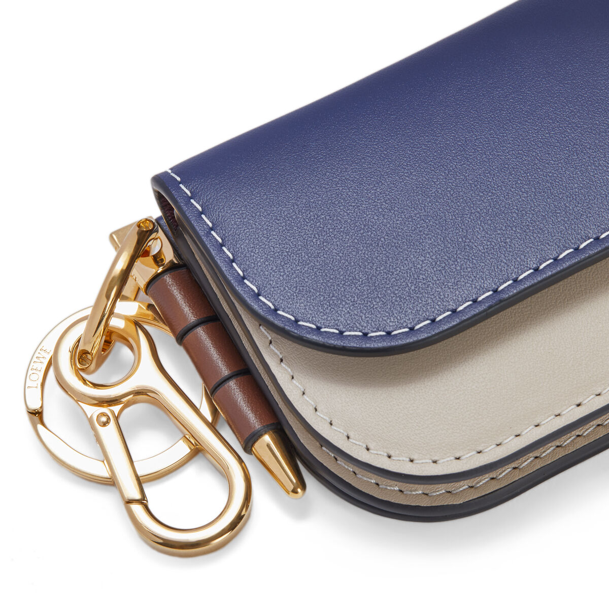 Gate Mini Wallet Marine/Light Oat - LOEWE