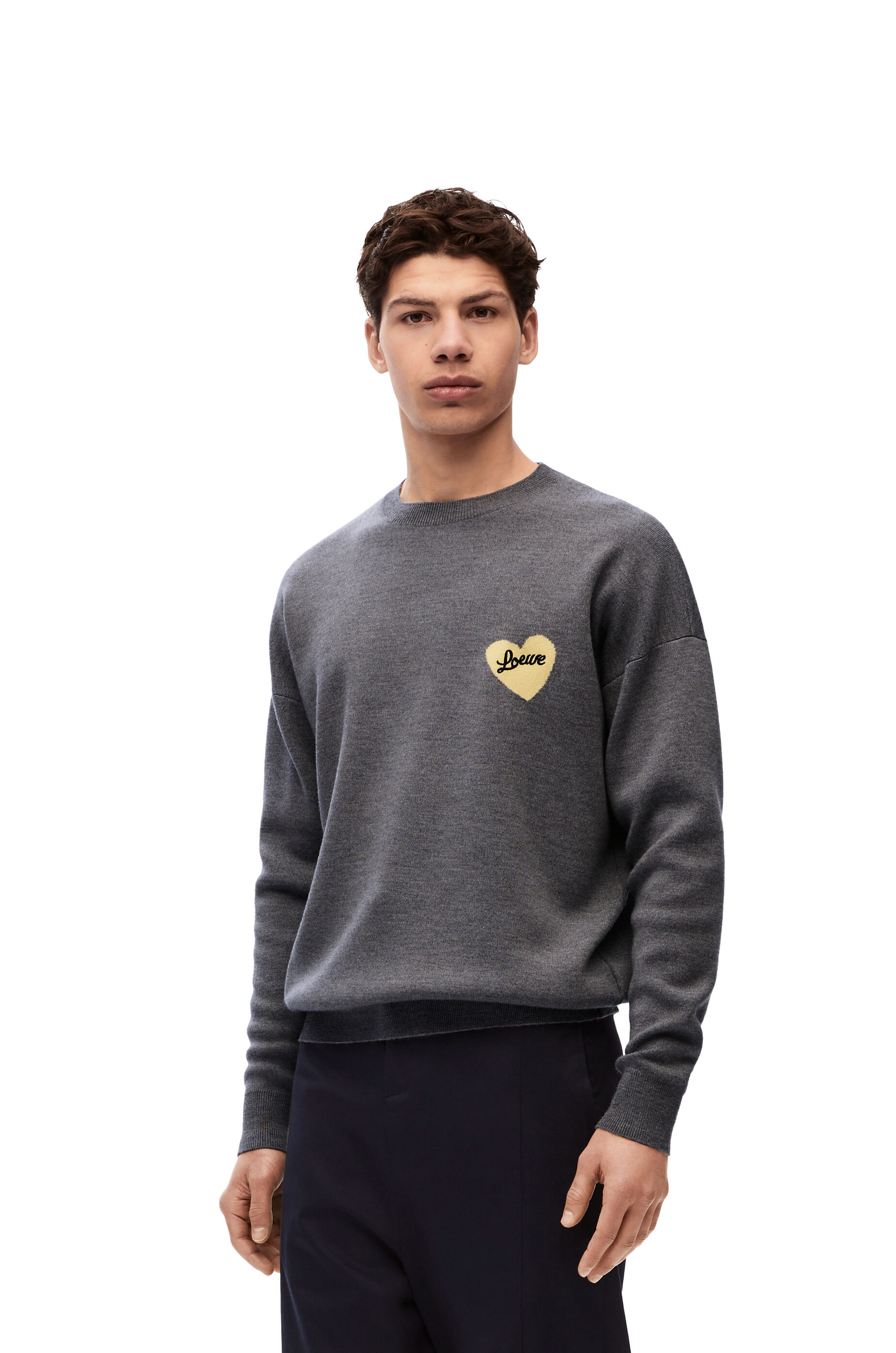 Sweater in wool Grey - LOEWE