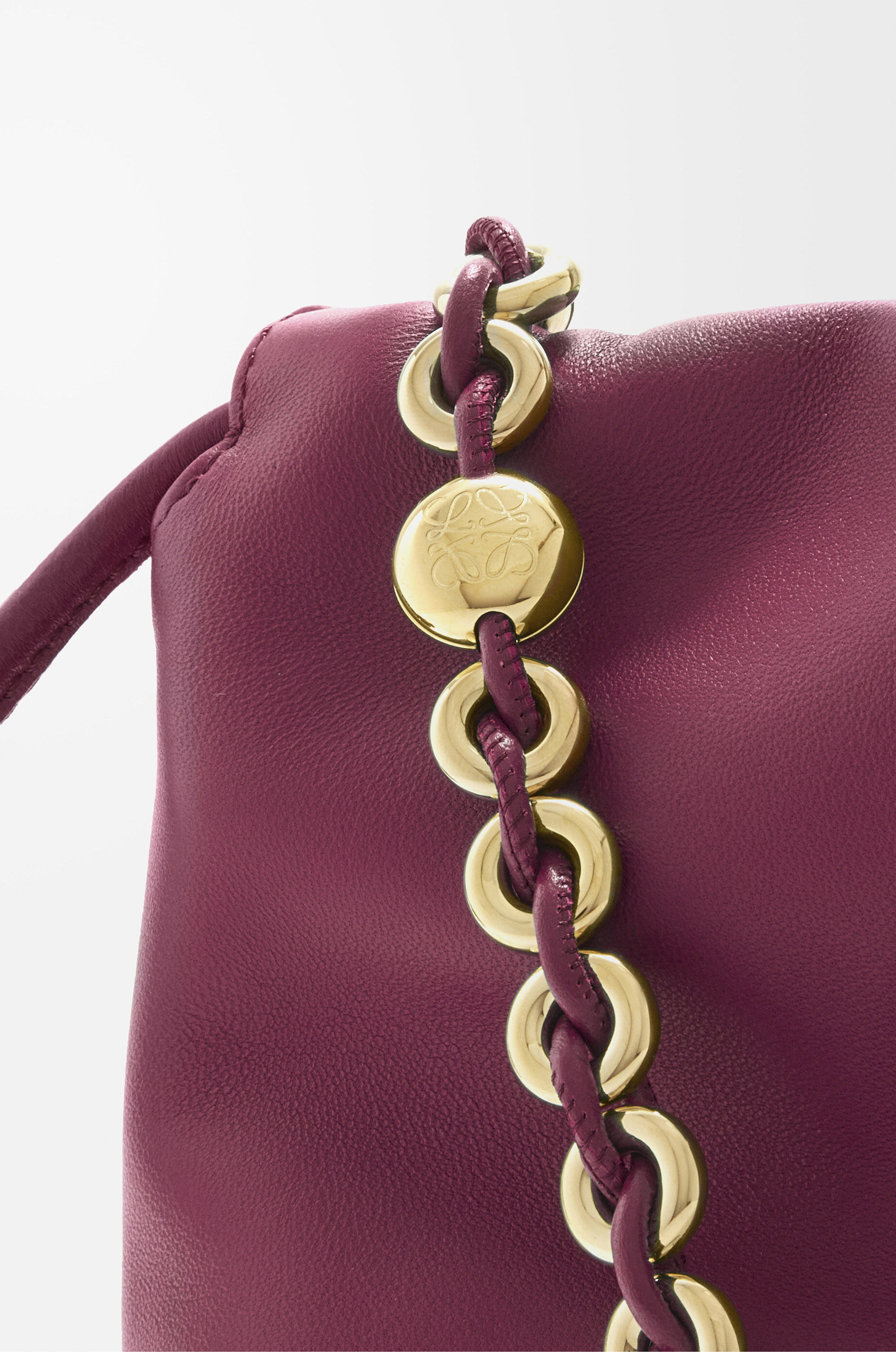 Medium Flamenco purse in mellow nappa lambskin Crimson - LOEWE