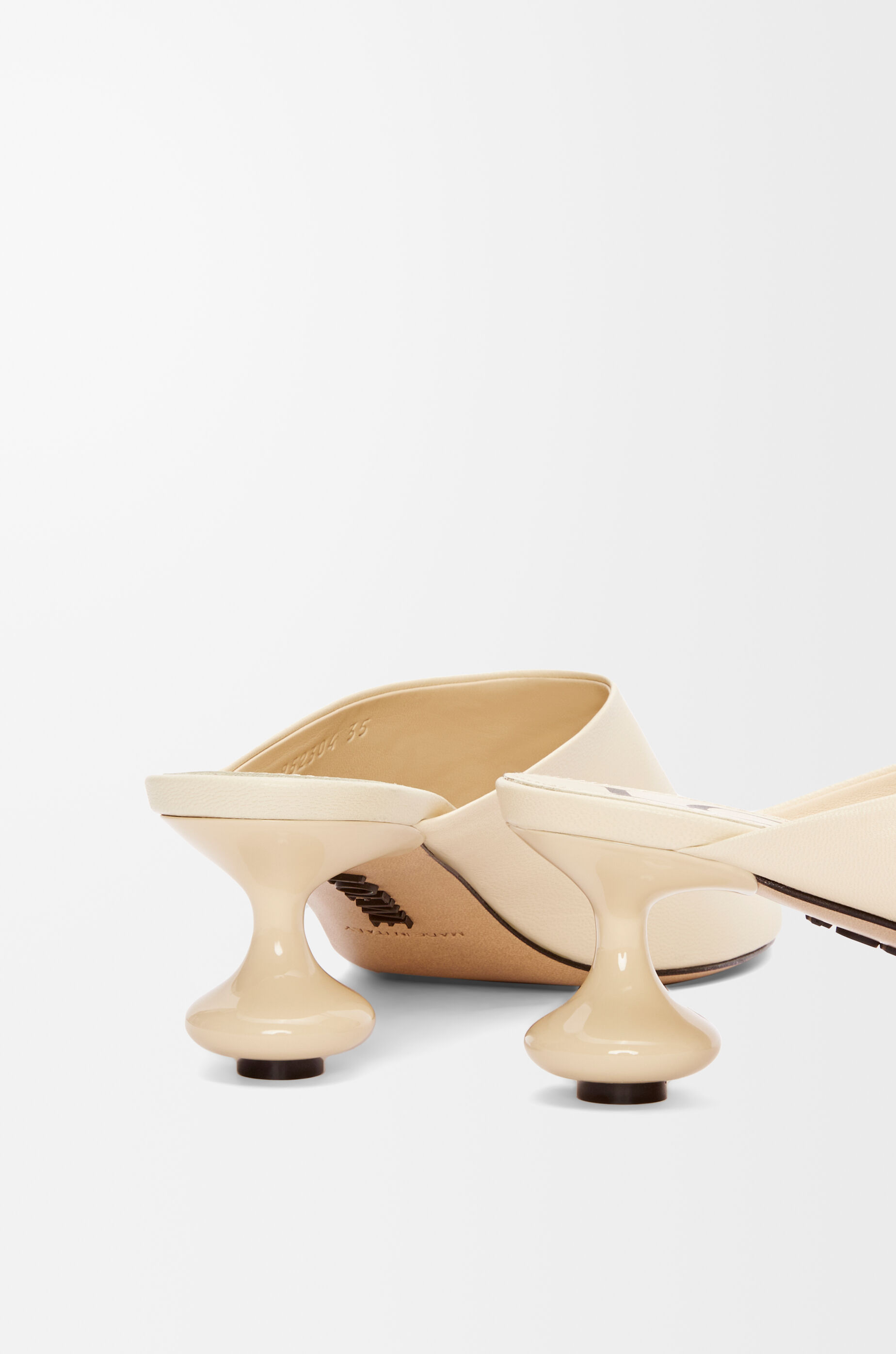 Toy mule in goatskin Oat Milk - LOEWE