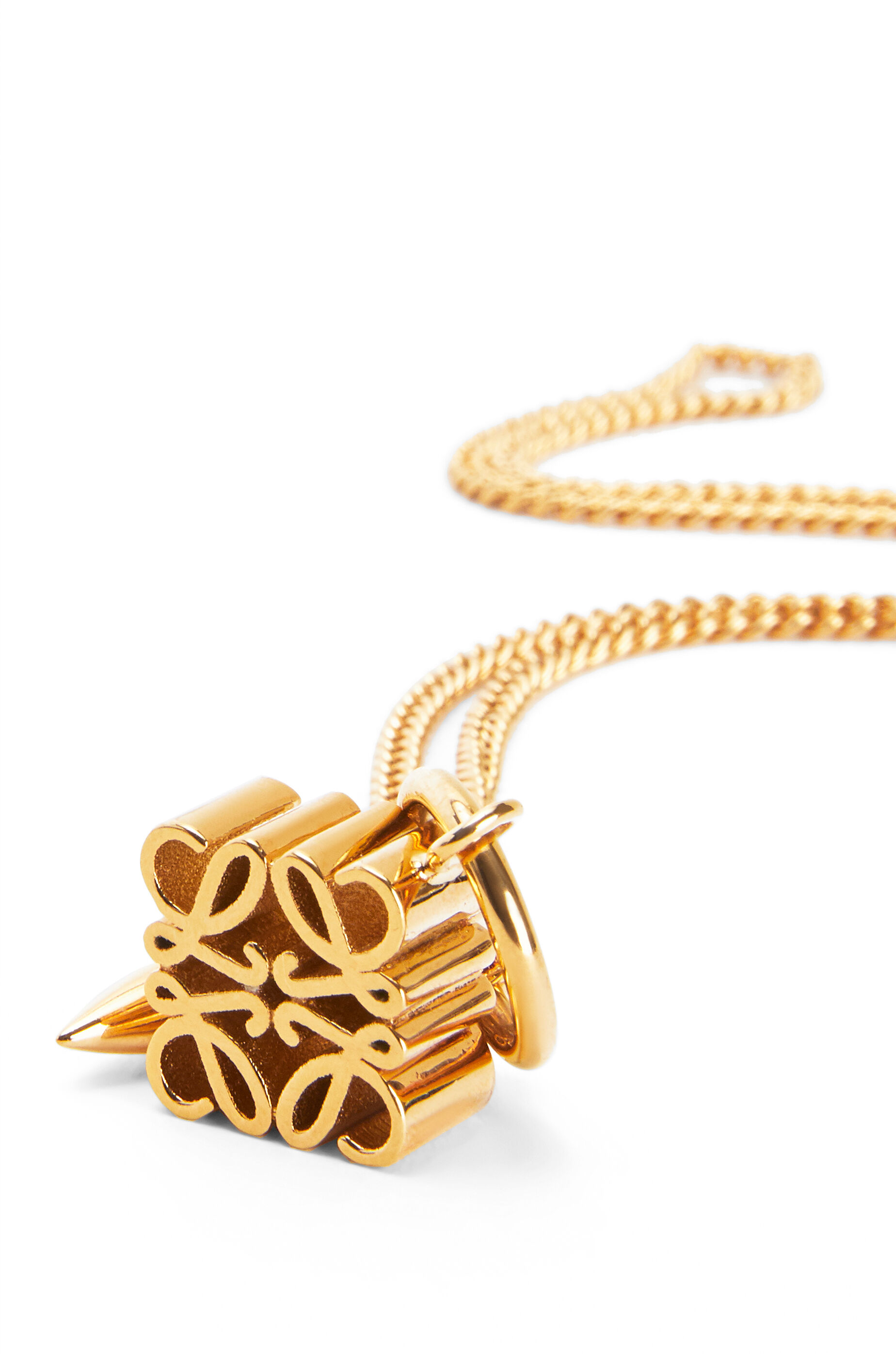 Anagram pendant necklace in metal Gold - LOEWE