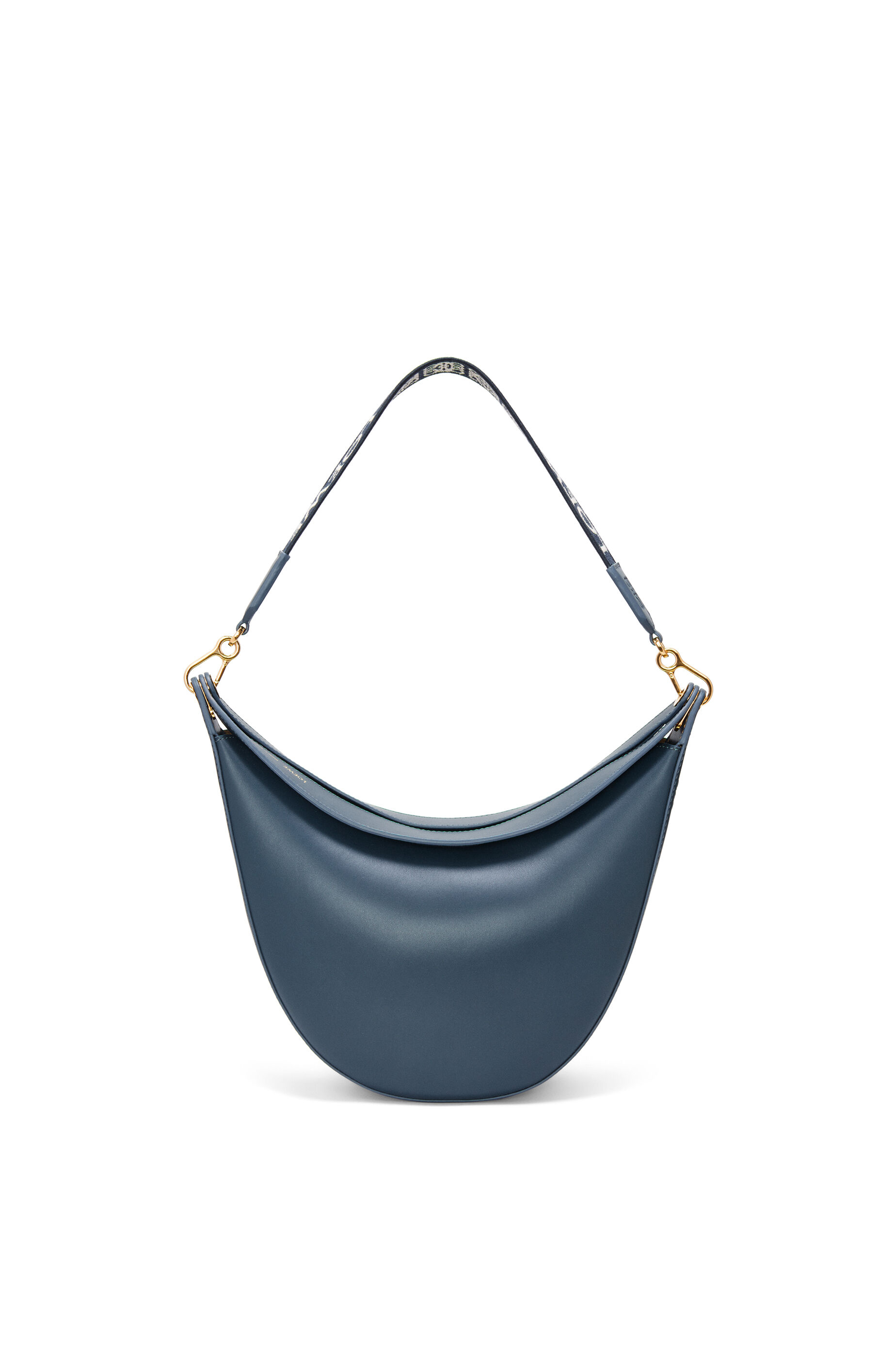 Bolso LOEWE Luna en piel de ternera satinada y jacquard Azul Ónix - LOEWE