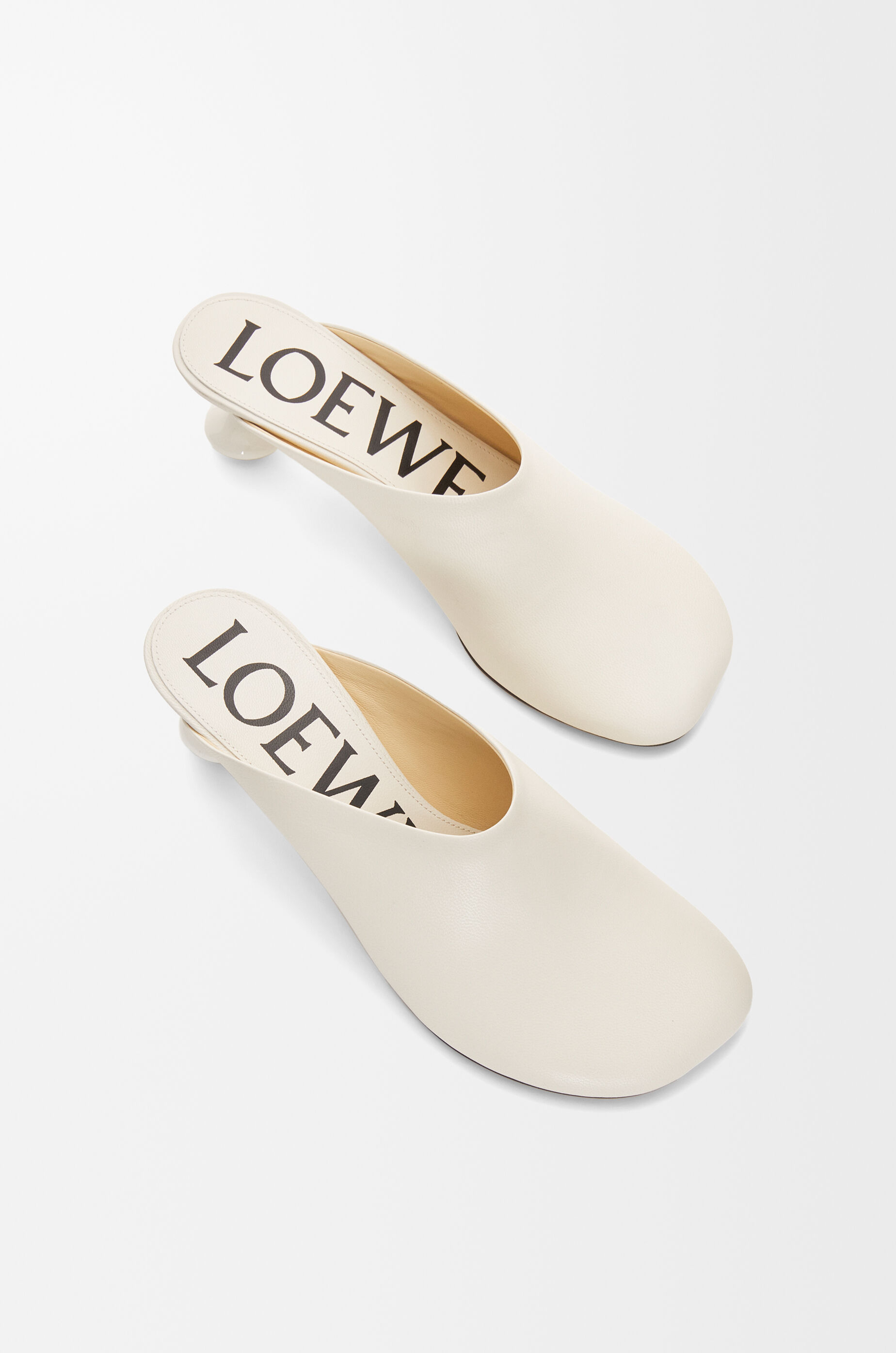 Toy mule in goatskin White - LOEWE