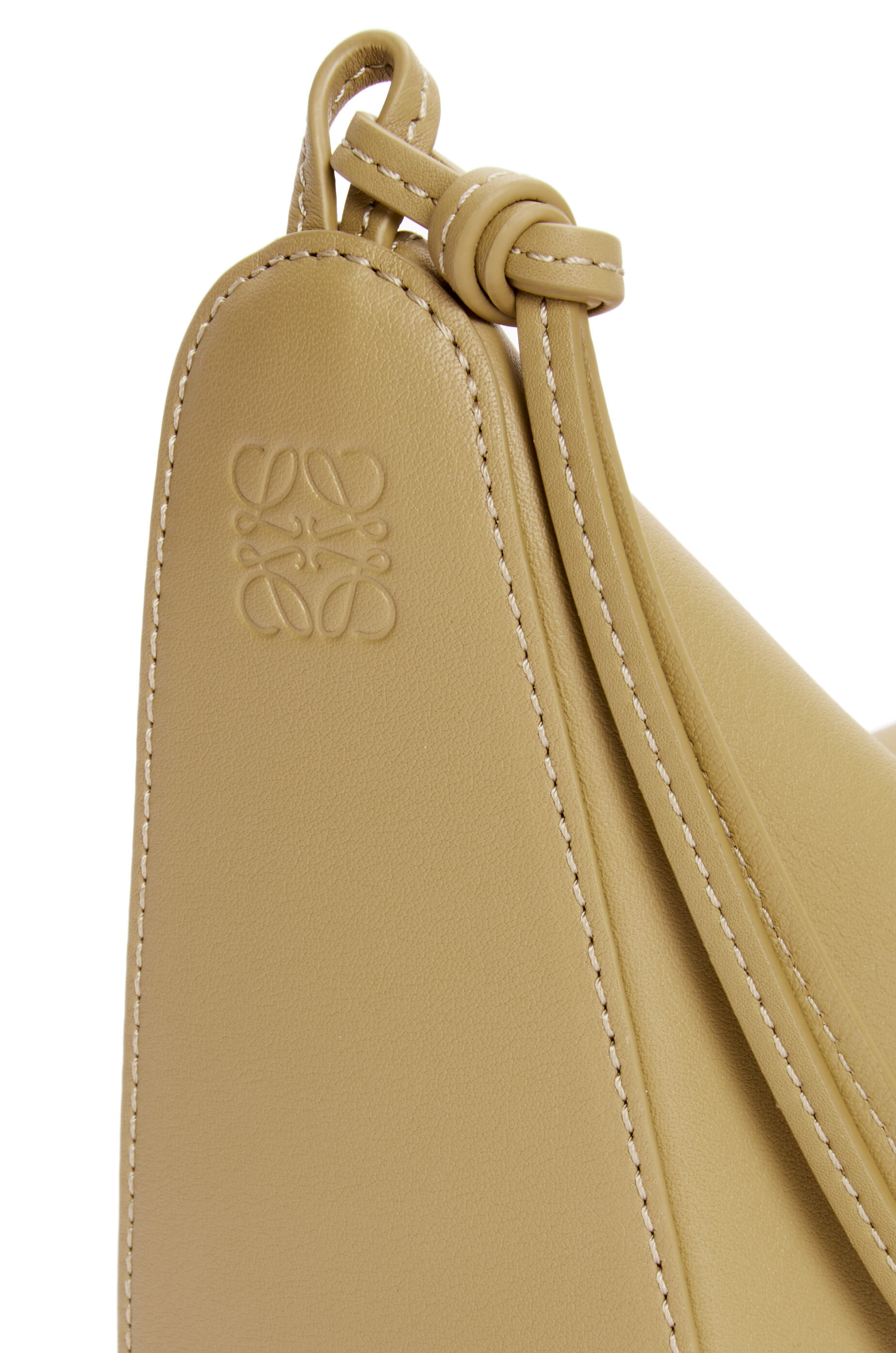 Mini Hammock Hobo bag in classic calfskin Clay Green - LOEWE