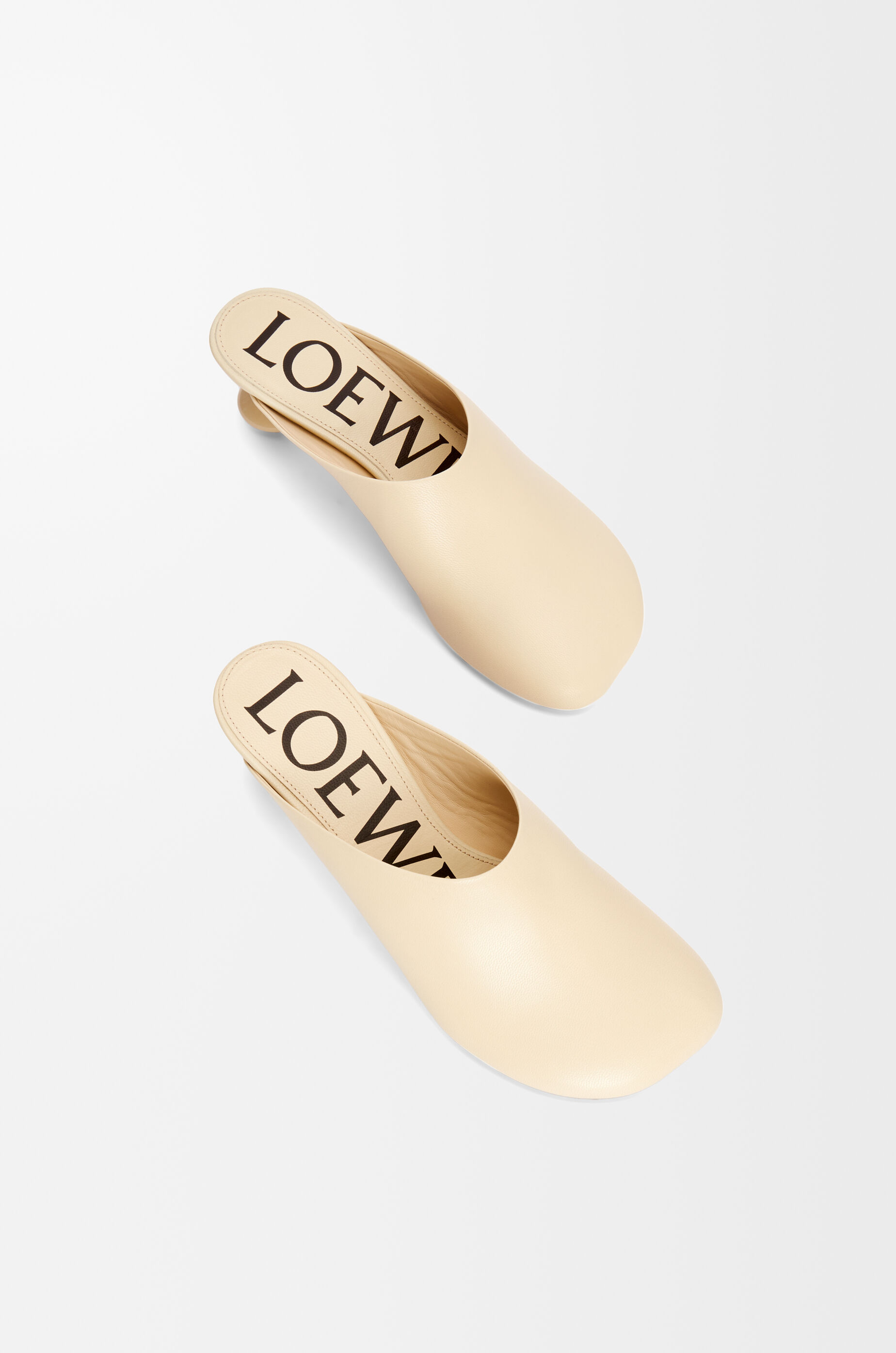 Toy mule in goatskin Oat Milk - LOEWE
