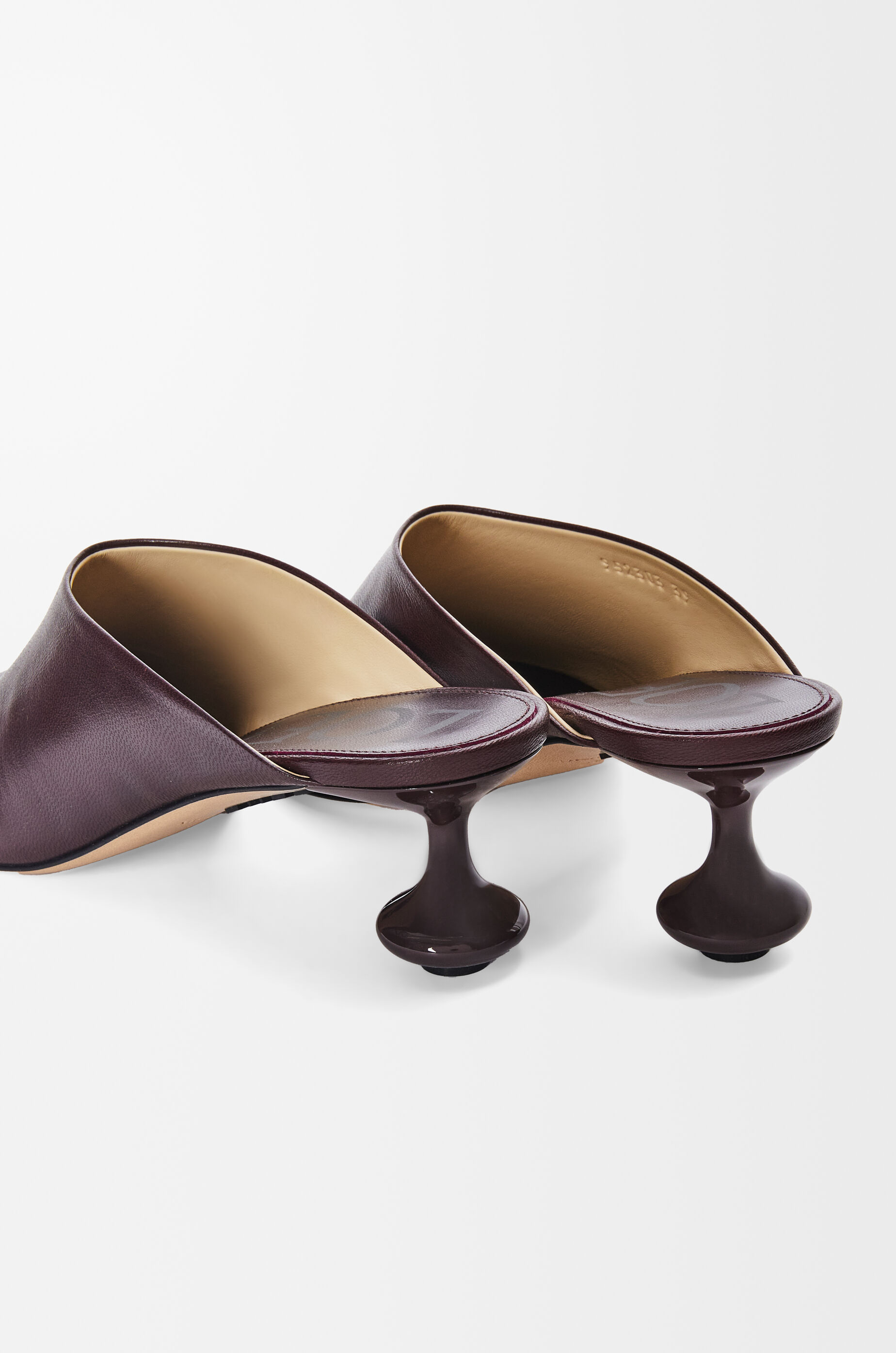 Toy mule in goatskin Burgundy - LOEWE