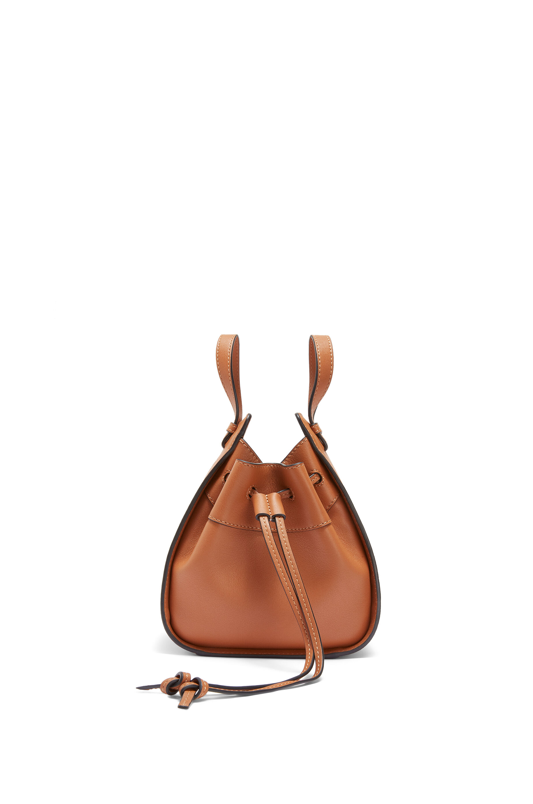 Mini Hammock drawstring in classic calfskin Tan - LOEWE