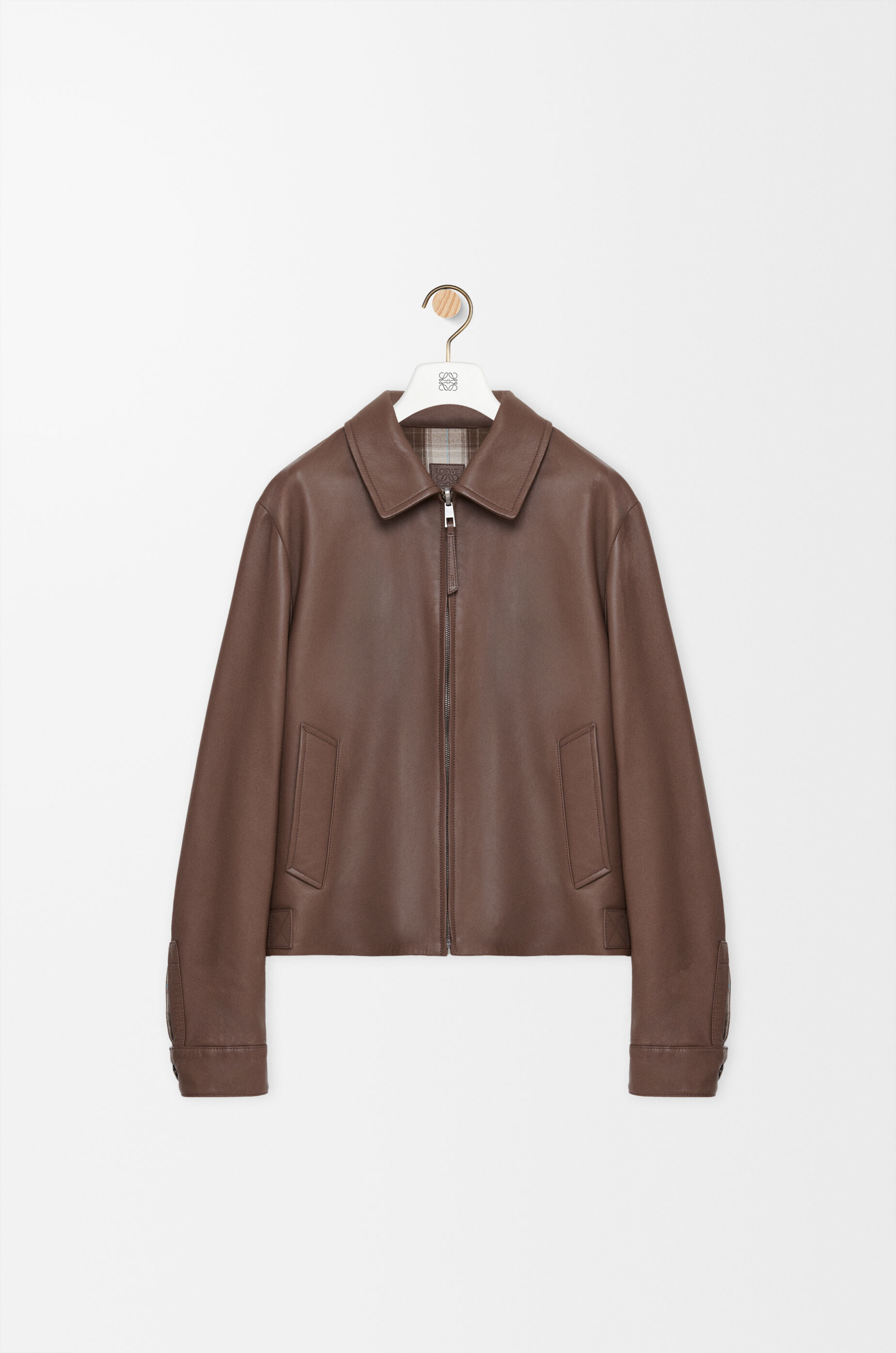 ジップアップ ジャケット（ナパラム） ブラウン - LOEWE