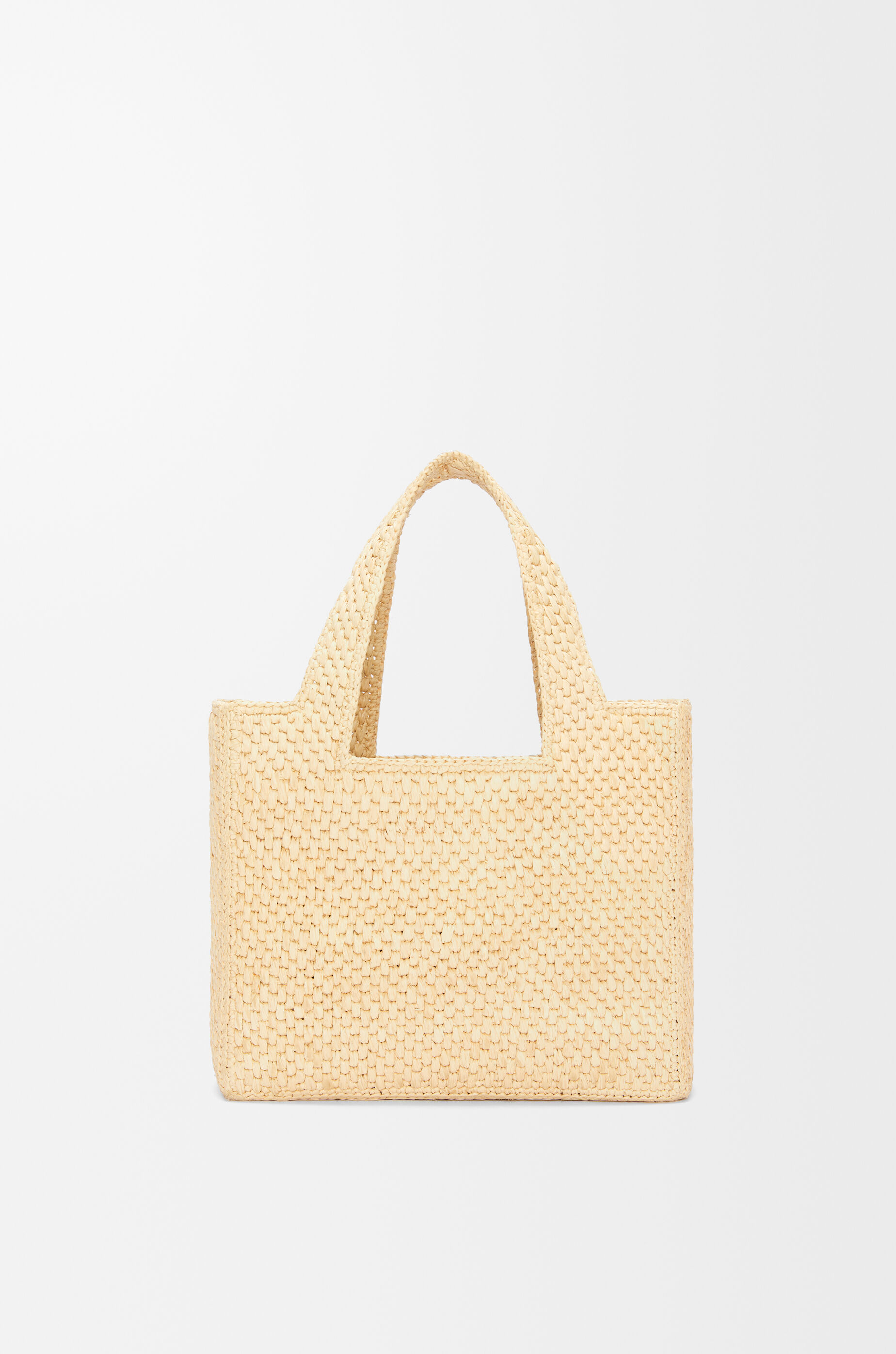 Small LOEWE Font Tote in raffia Natural - LOEWE