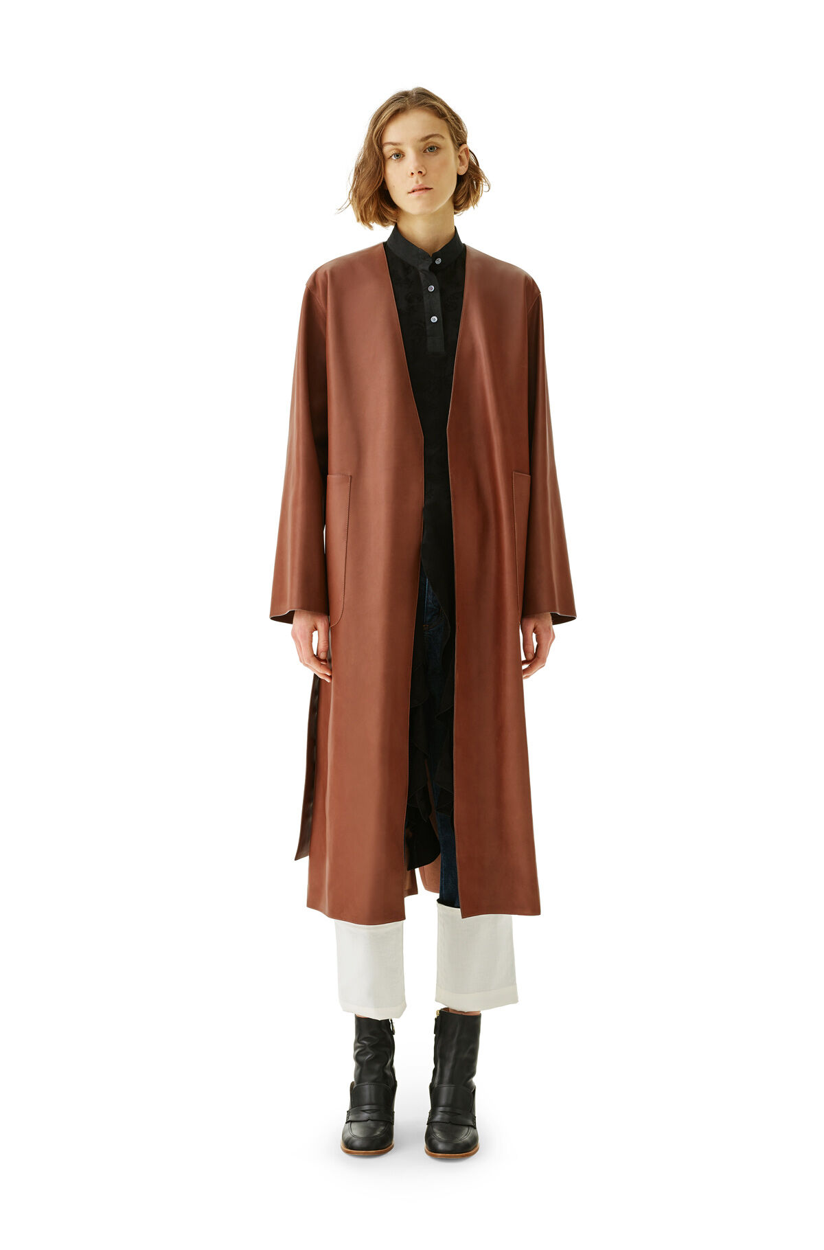 Long Coat Dark Brown - LOEWE