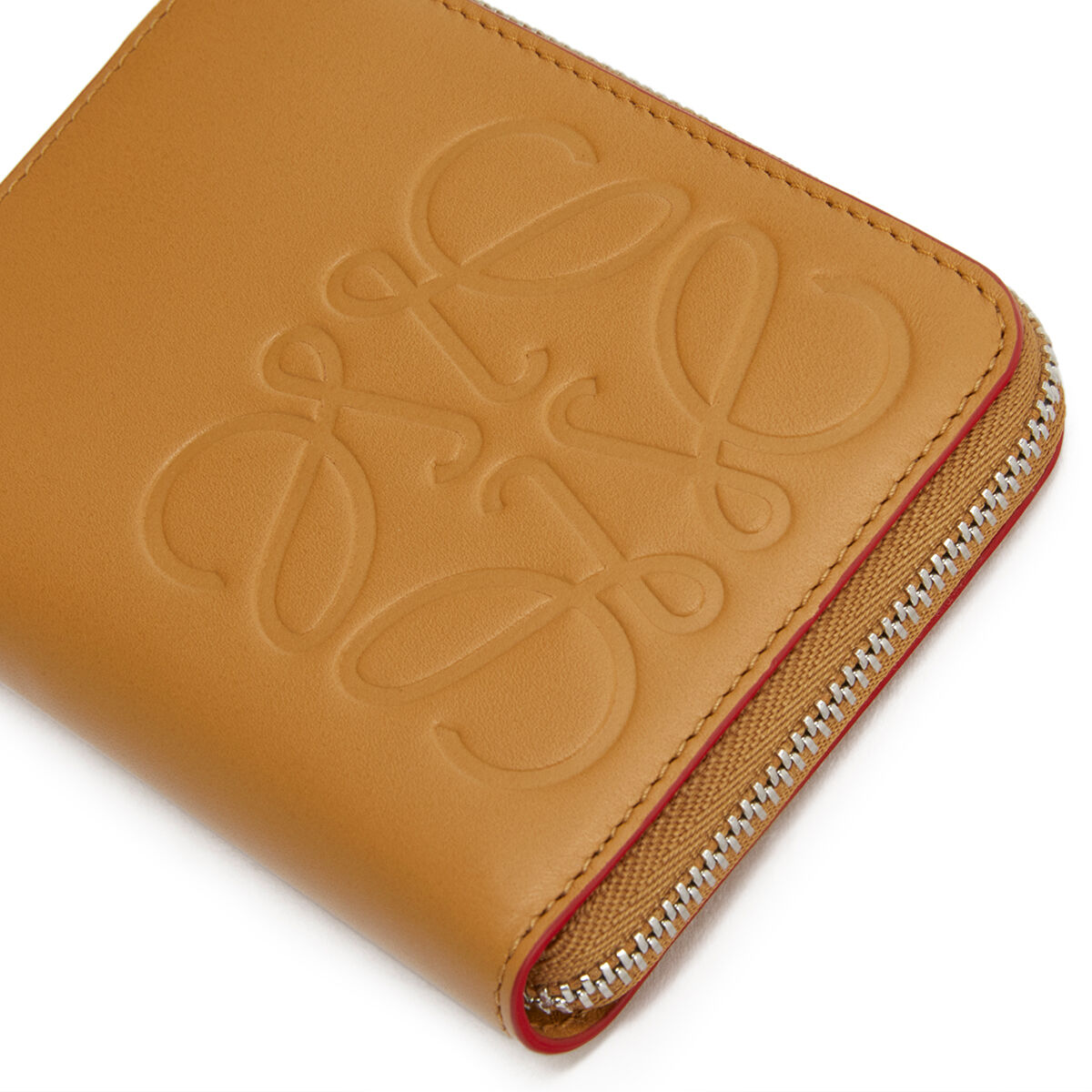 Brand 6 Card Zip Wallet Honey - LOEWE