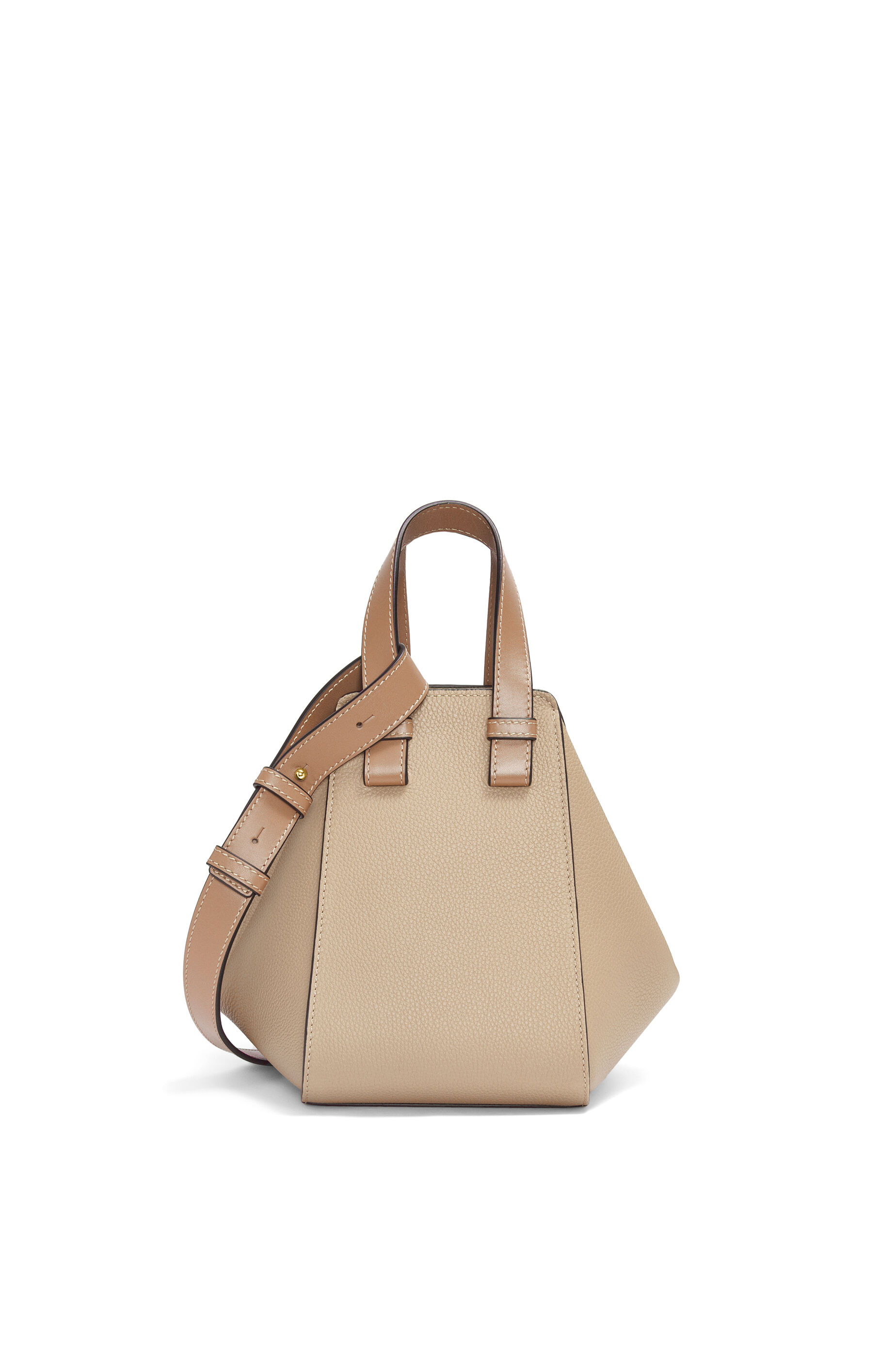 Compact Hammock bag in soft grained calfskin Sand - LOEWE