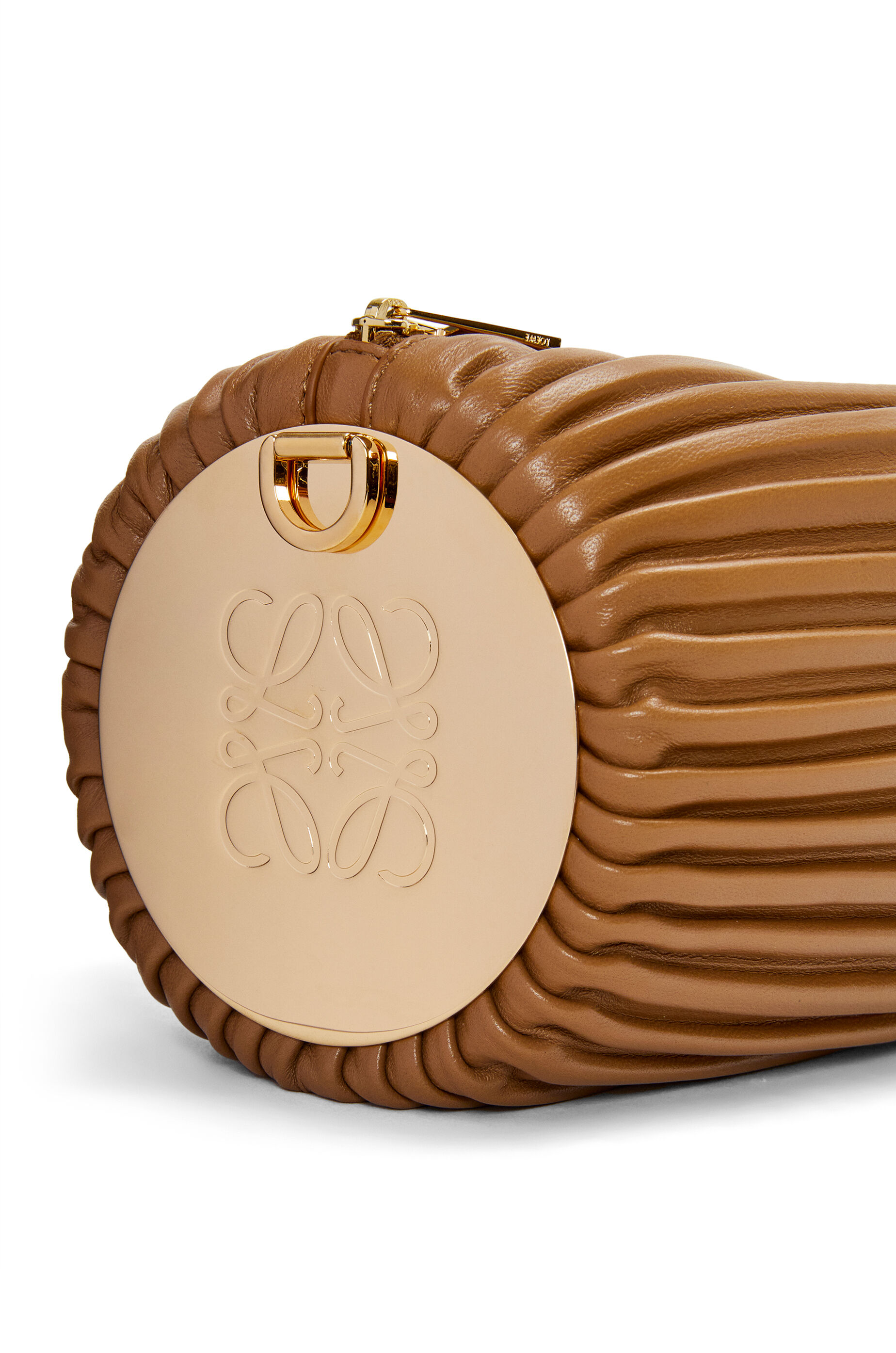 Bracelet Pouch in pleated nappa Oak - LOEWE