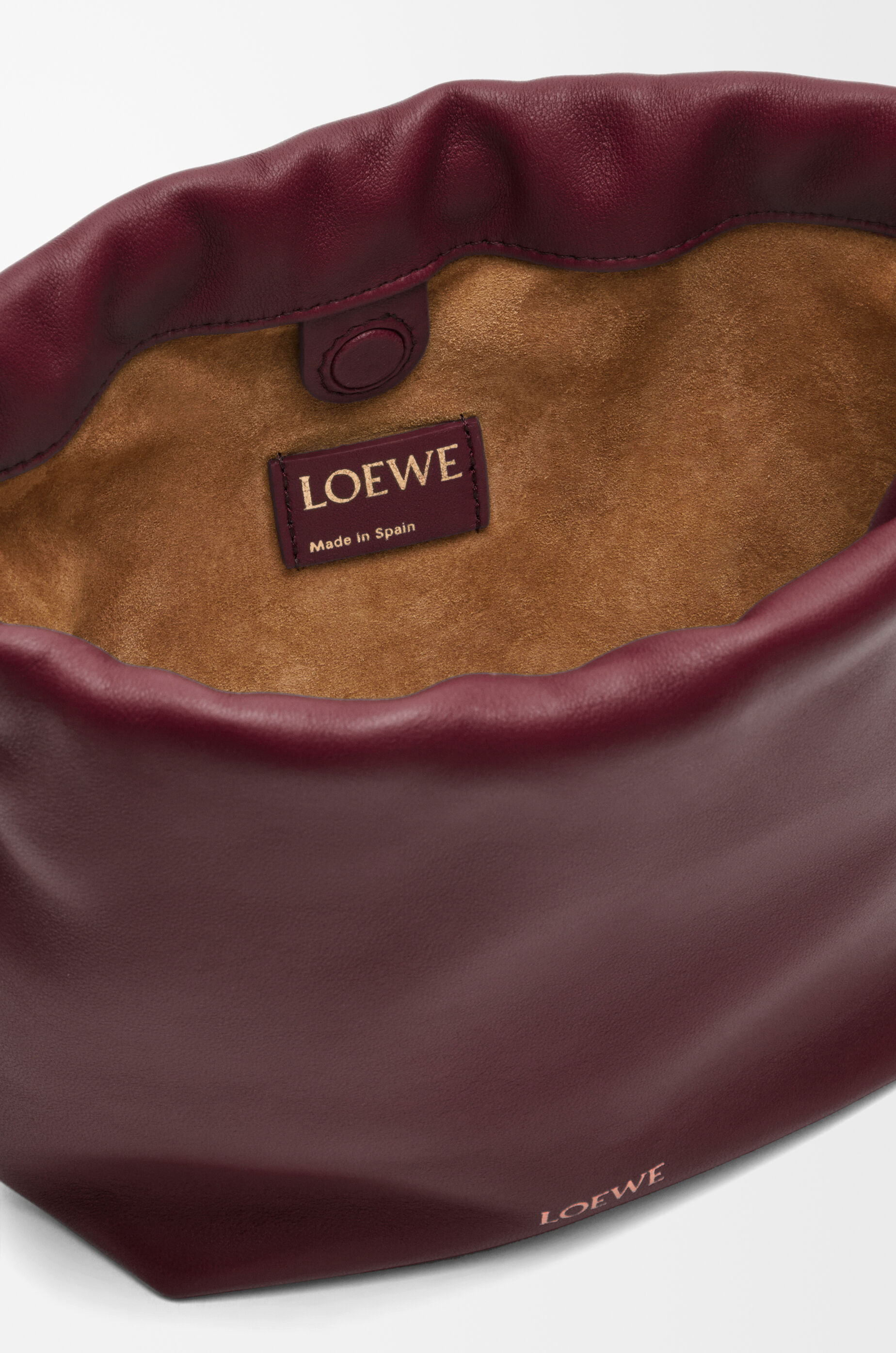 Mini Flamenco Purse en cuir d'agneau nappa doux Bordeaux Foncé - LOEWE