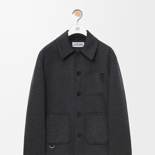 Men Designer Coat | Luxury Outerwear Collection | Loewe - LOEWE
