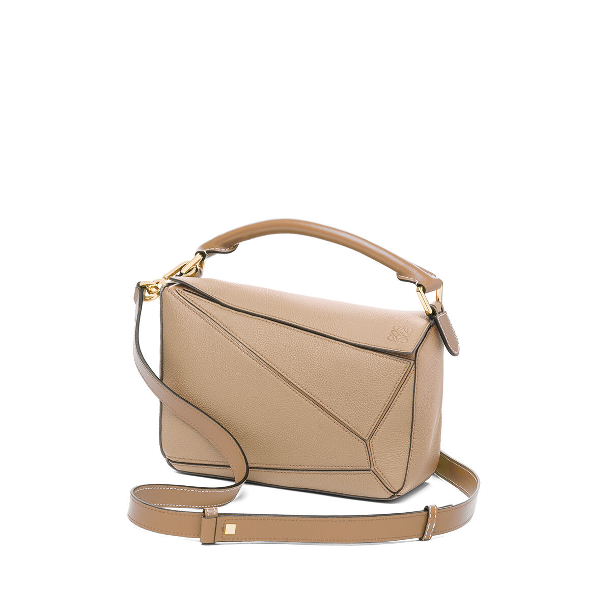 Puzzle Small Bag Sand/Mink Color - LOEWE