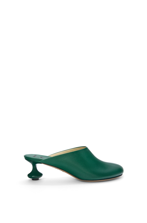 Toy mule in goatskin Forest Green - LOEWE