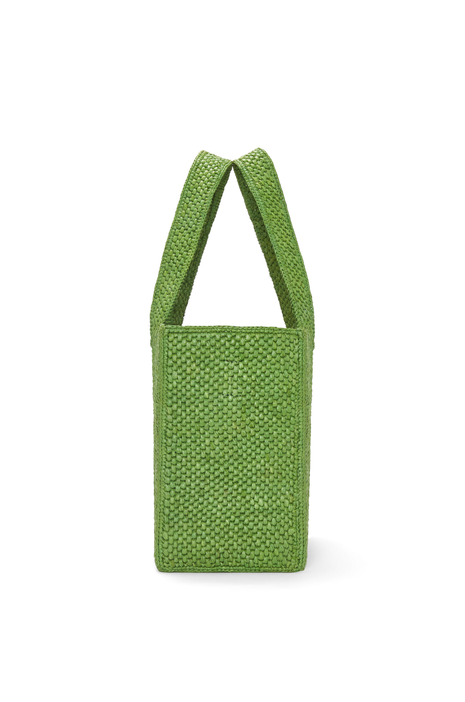 Medium LOEWE Font Tote in raffia Green - LOEWE