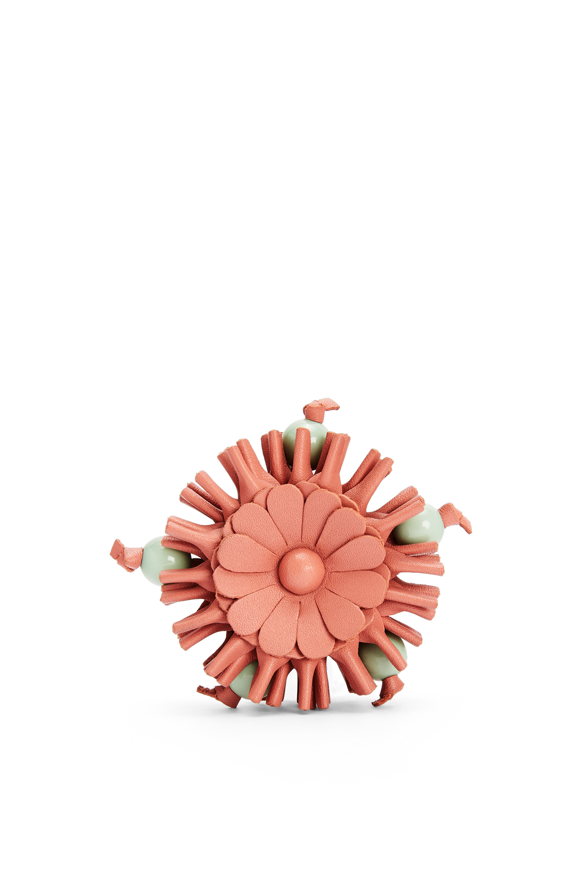 Stud Flower charm in classic calfskin Pink Tulip - LOEWE