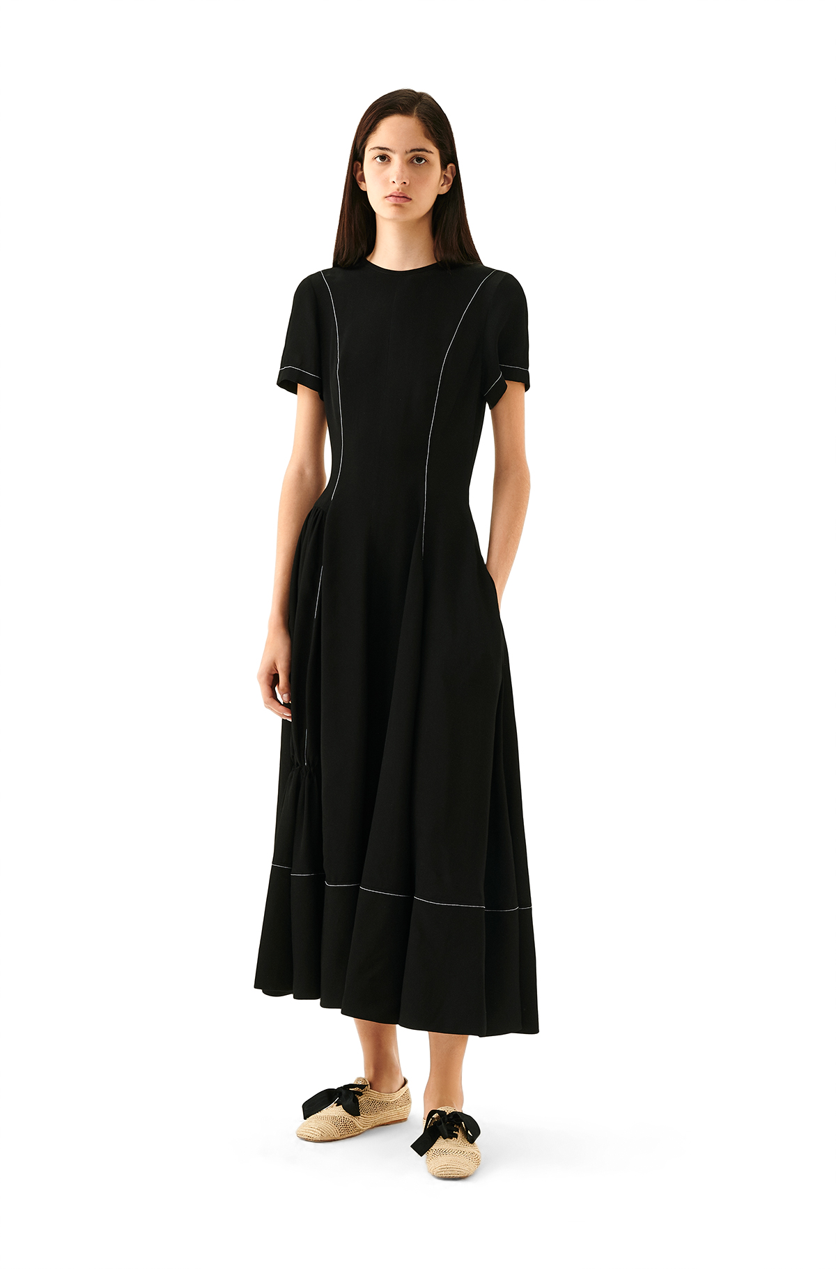 Gathered Dress Black - LOEWE