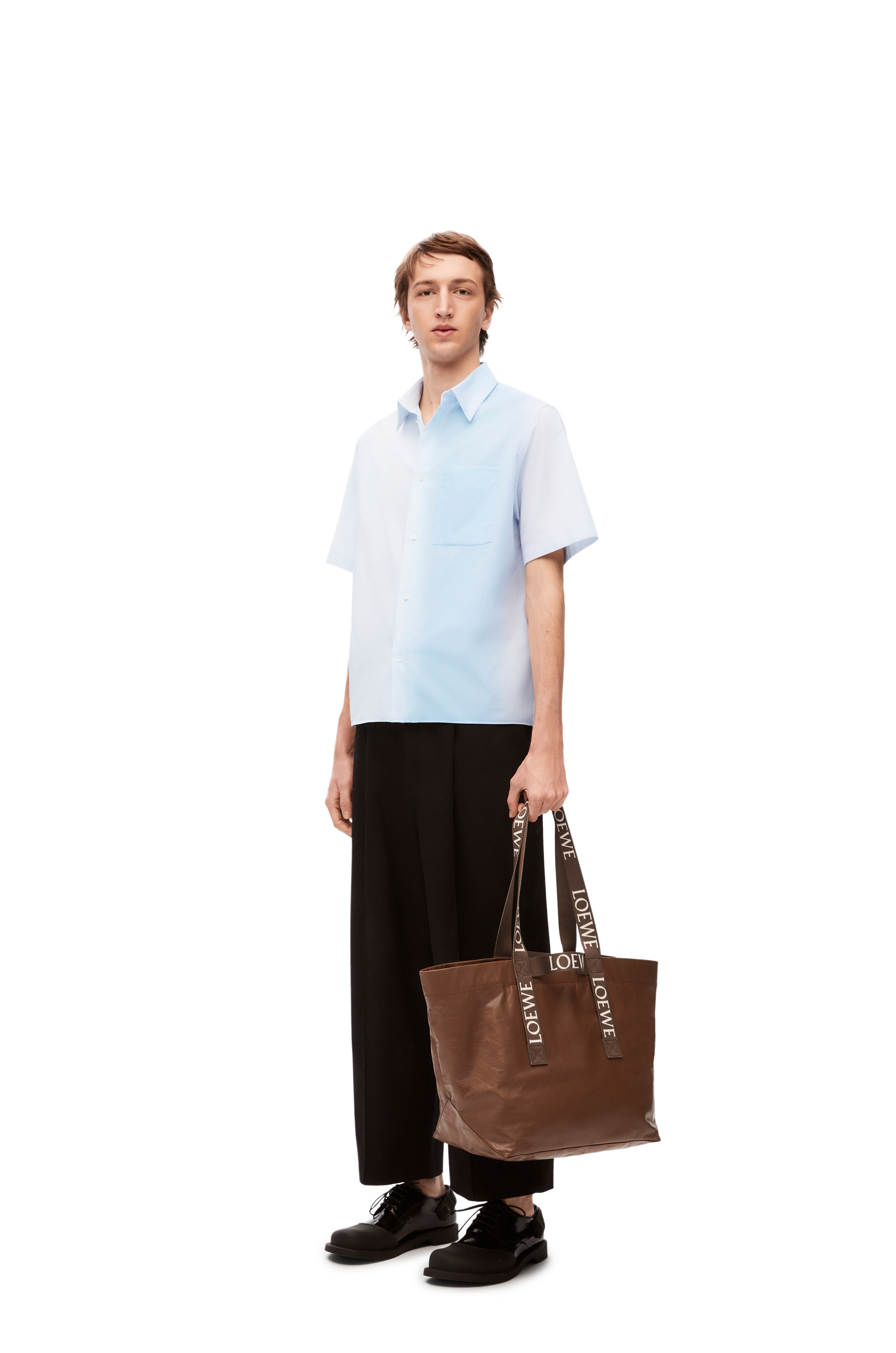 Men designer shirt | Luxury printed and overshirt for men | Loewe - LOEWE