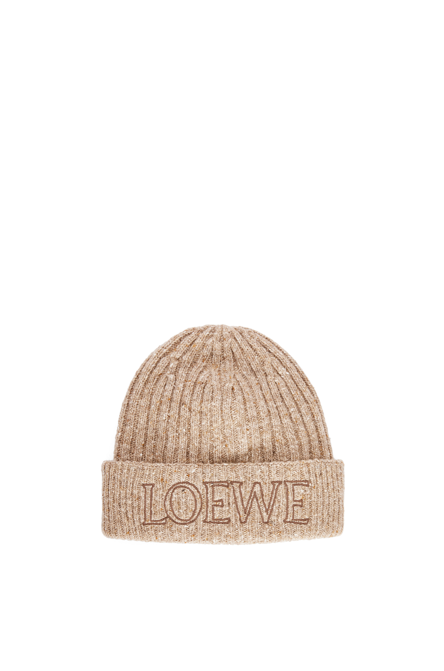 LOEWE beanie in wool Beige - LOEWE
