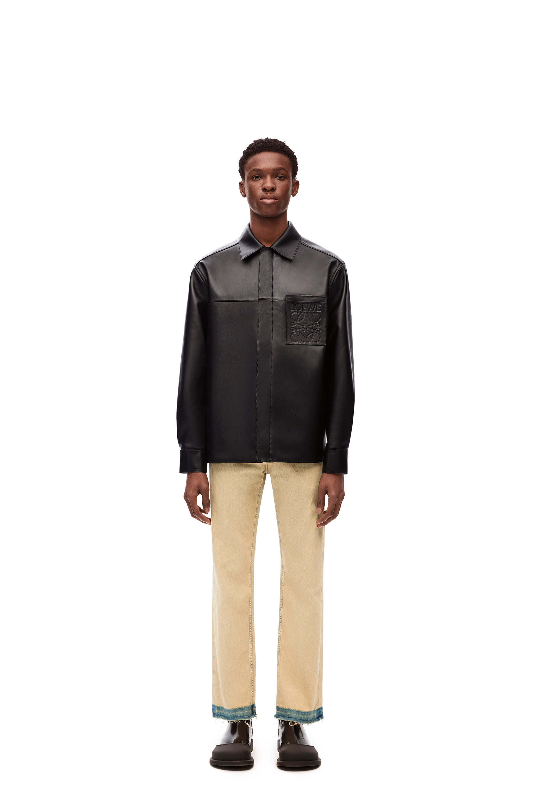 Men designer shirt | Luxury printed and overshirt for men | Loewe - LOEWE