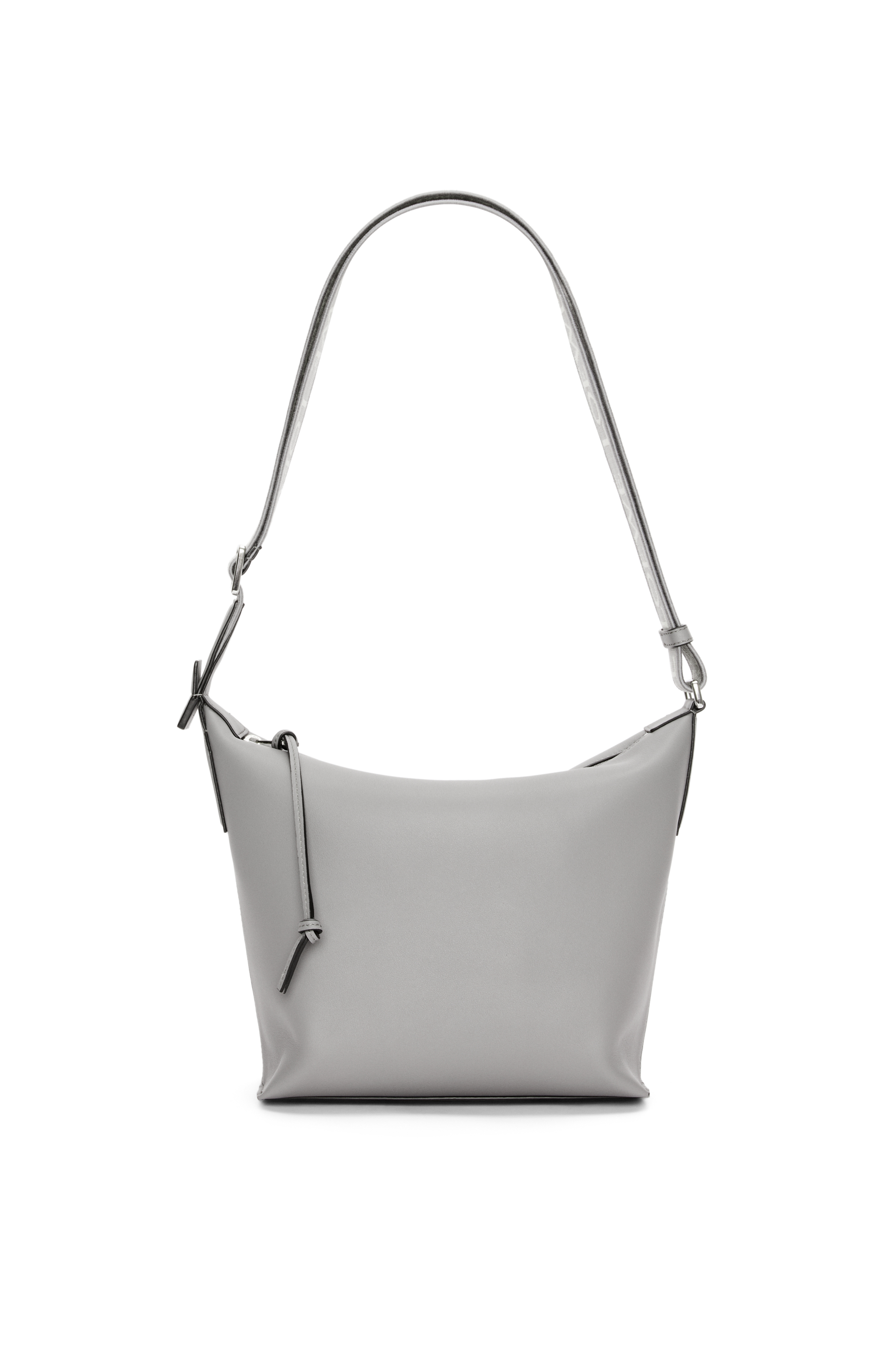 Small Cubi Crossbody bag in supple smooth calfskin and jacquard Asphalt ...