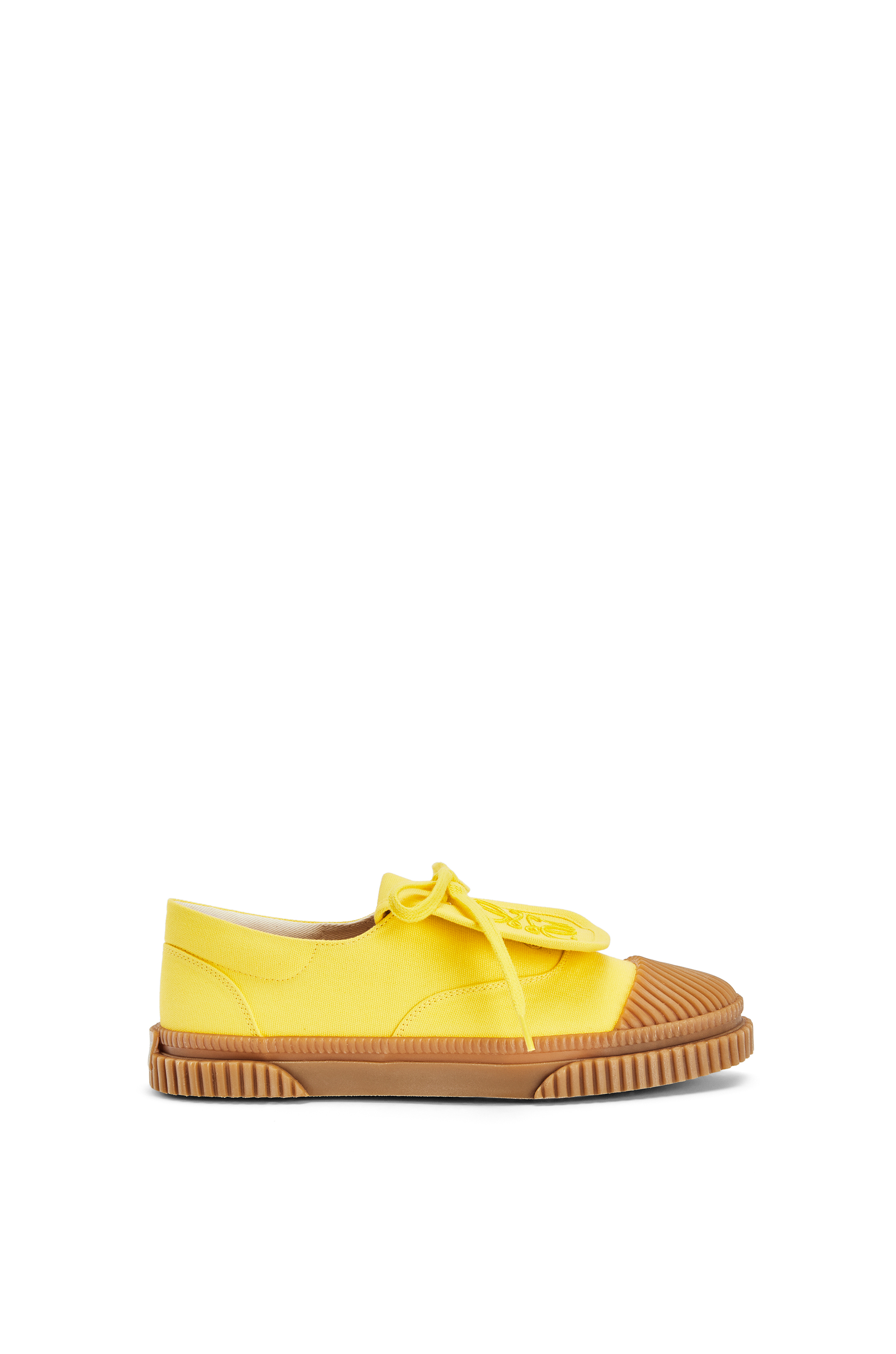 Anagram flap sneaker in canvas Yellow - LOEWE