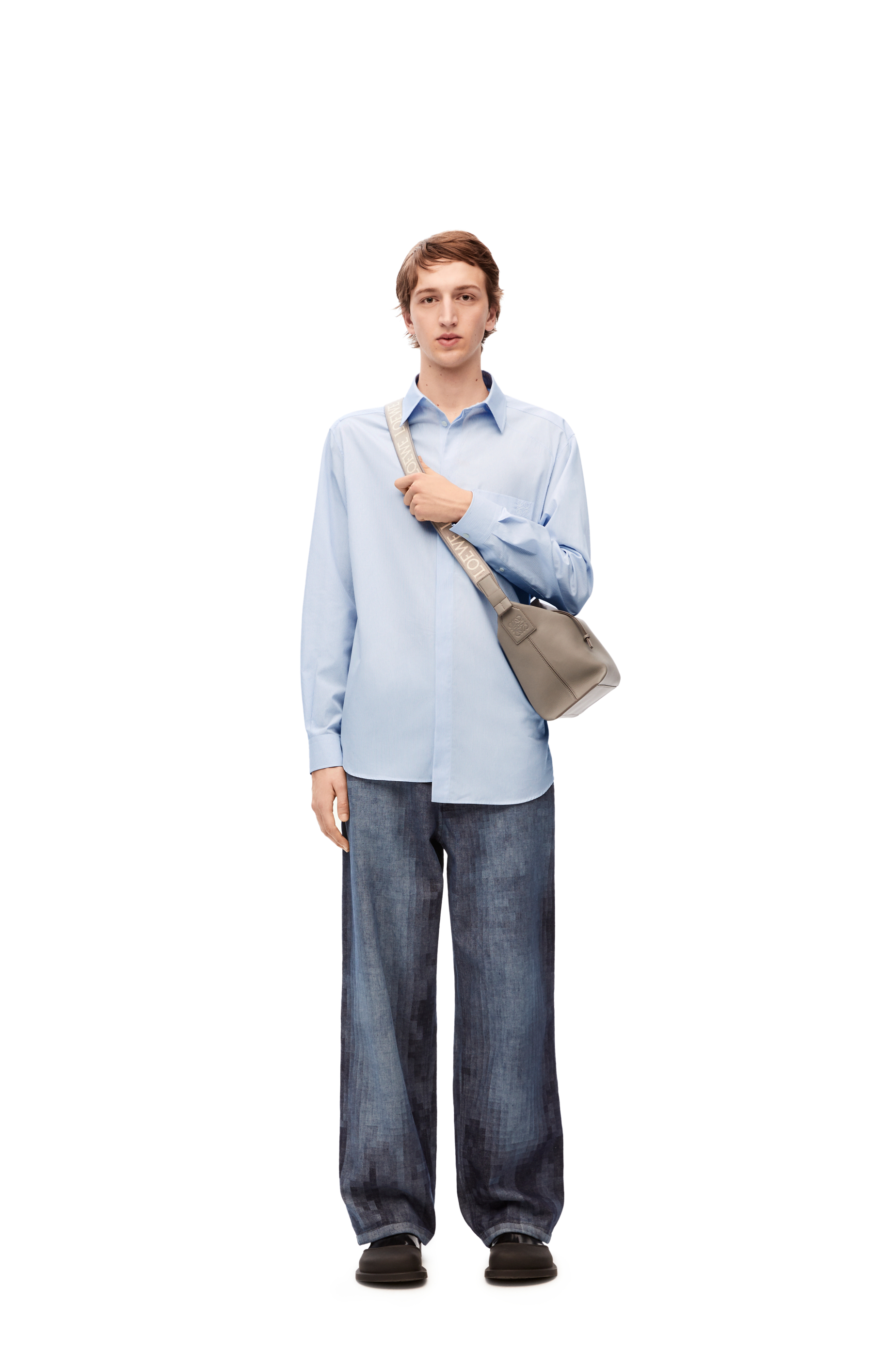 Men designer shirt | Luxury printed and overshirt for men | Loewe - LOEWE