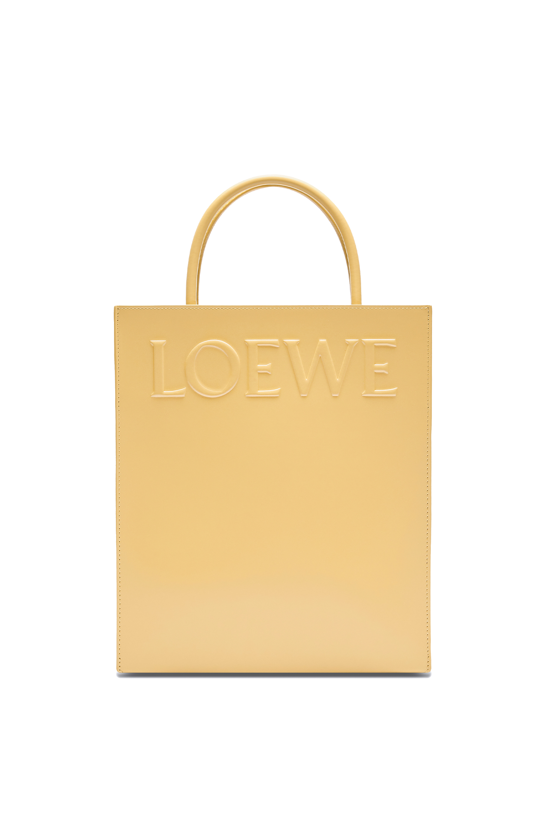 LOEWE Standard A4 Tote in sleek calfskin Dark Butter - LOEWE
