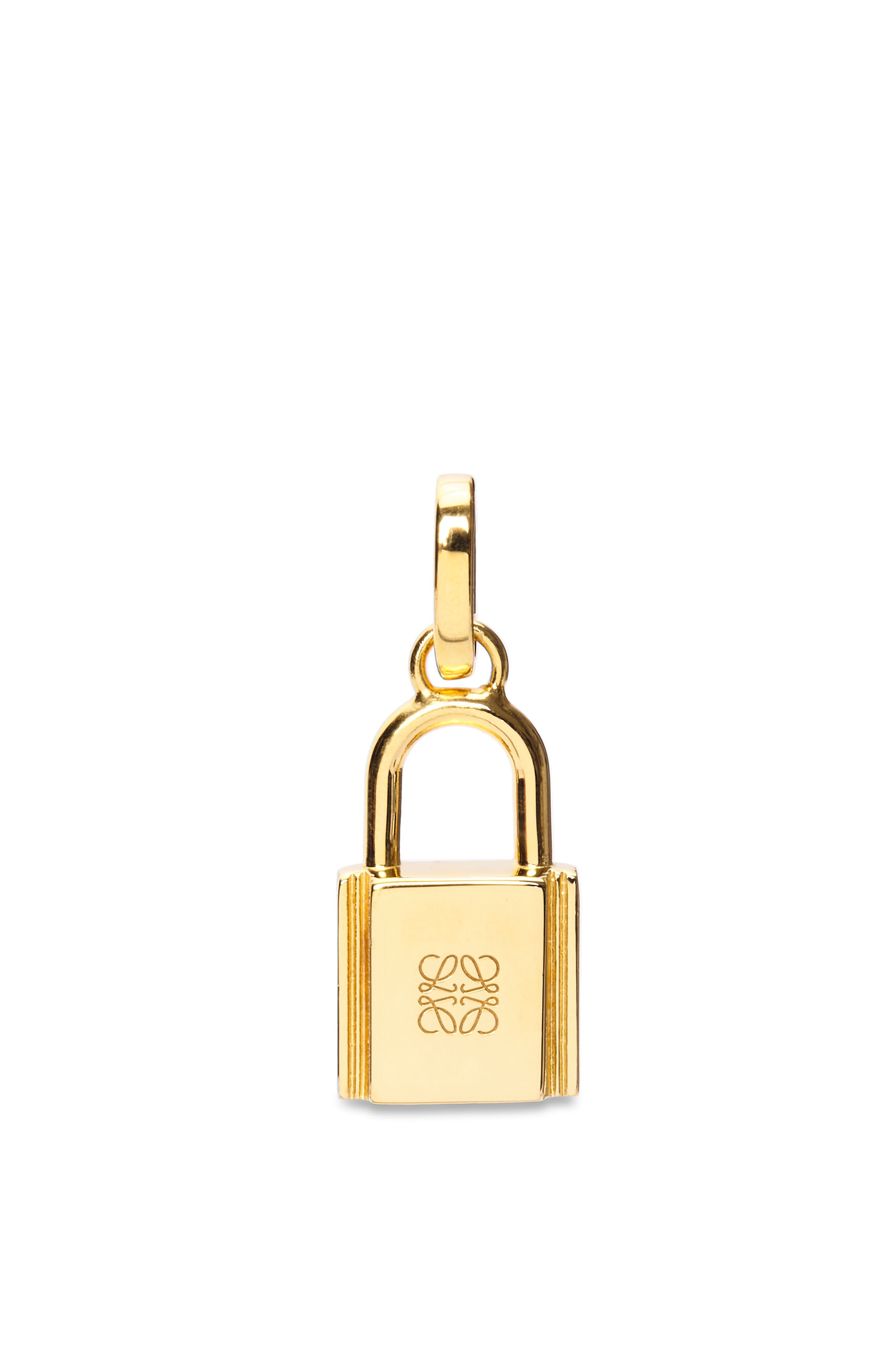 Padlock charm in sterling silver Gold - LOEWE