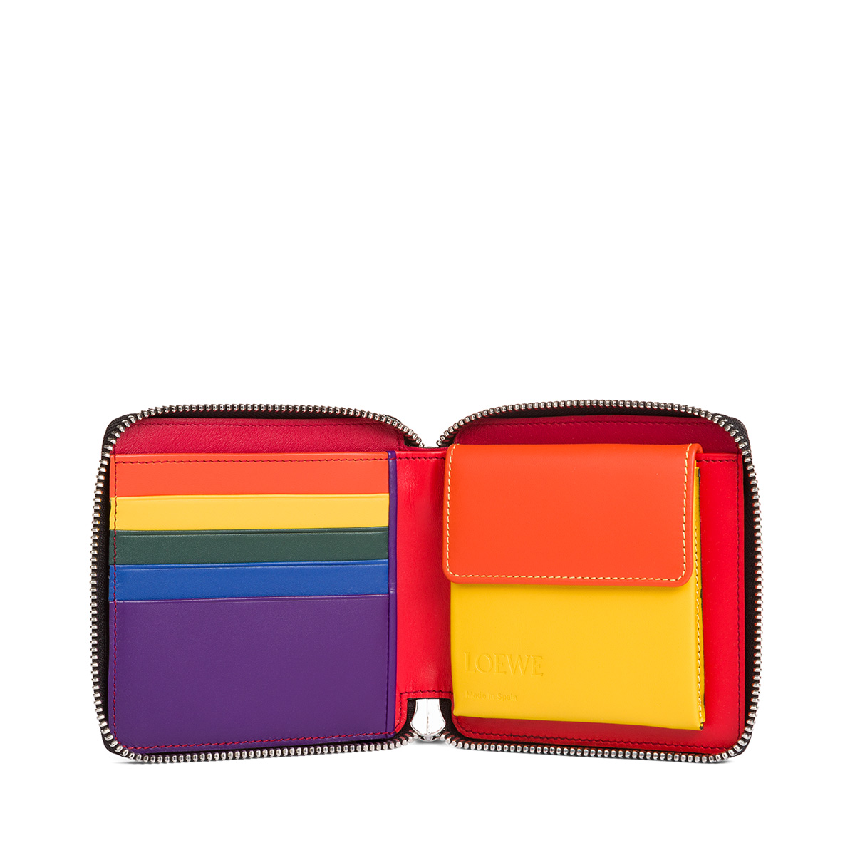 Rainbow Bifold/Coin Wallet Multicolor/Black - LOEWE